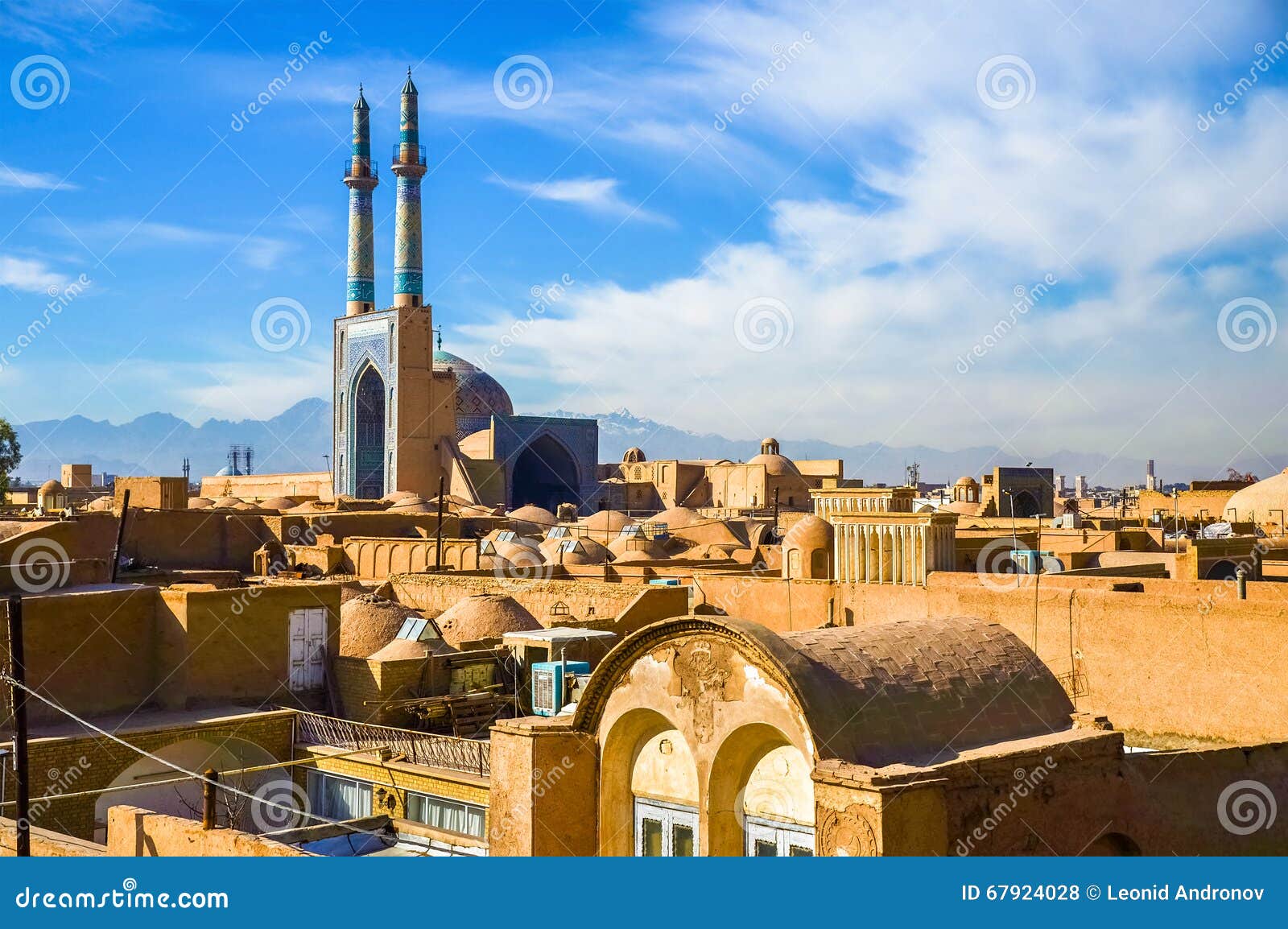 View of the Historic Centre of Yazd Stock Photo - Image of asia ...