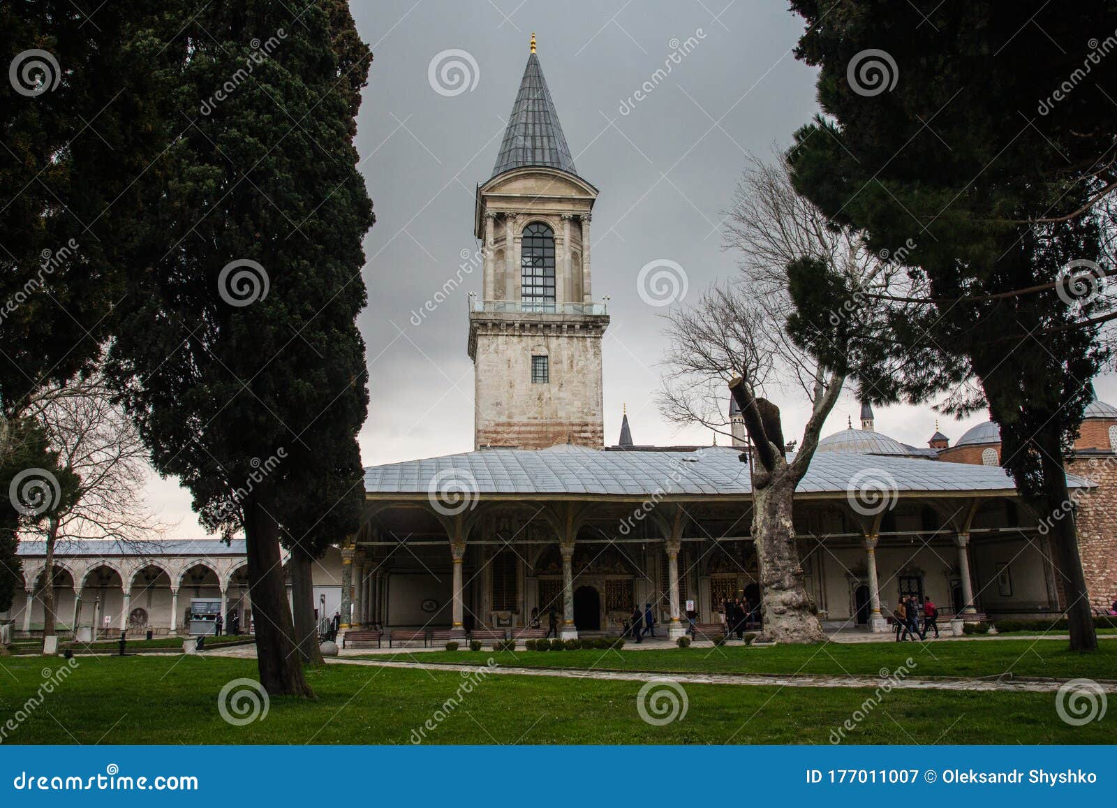 View of the Historic Harem Building at the Topkapi Palace in Istanbul ...