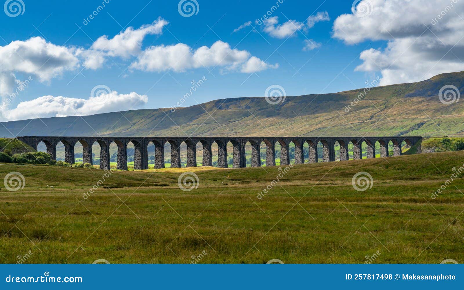 View of the Historic Ribblehead Viaduct in North Yorkshire Stock Photo ...