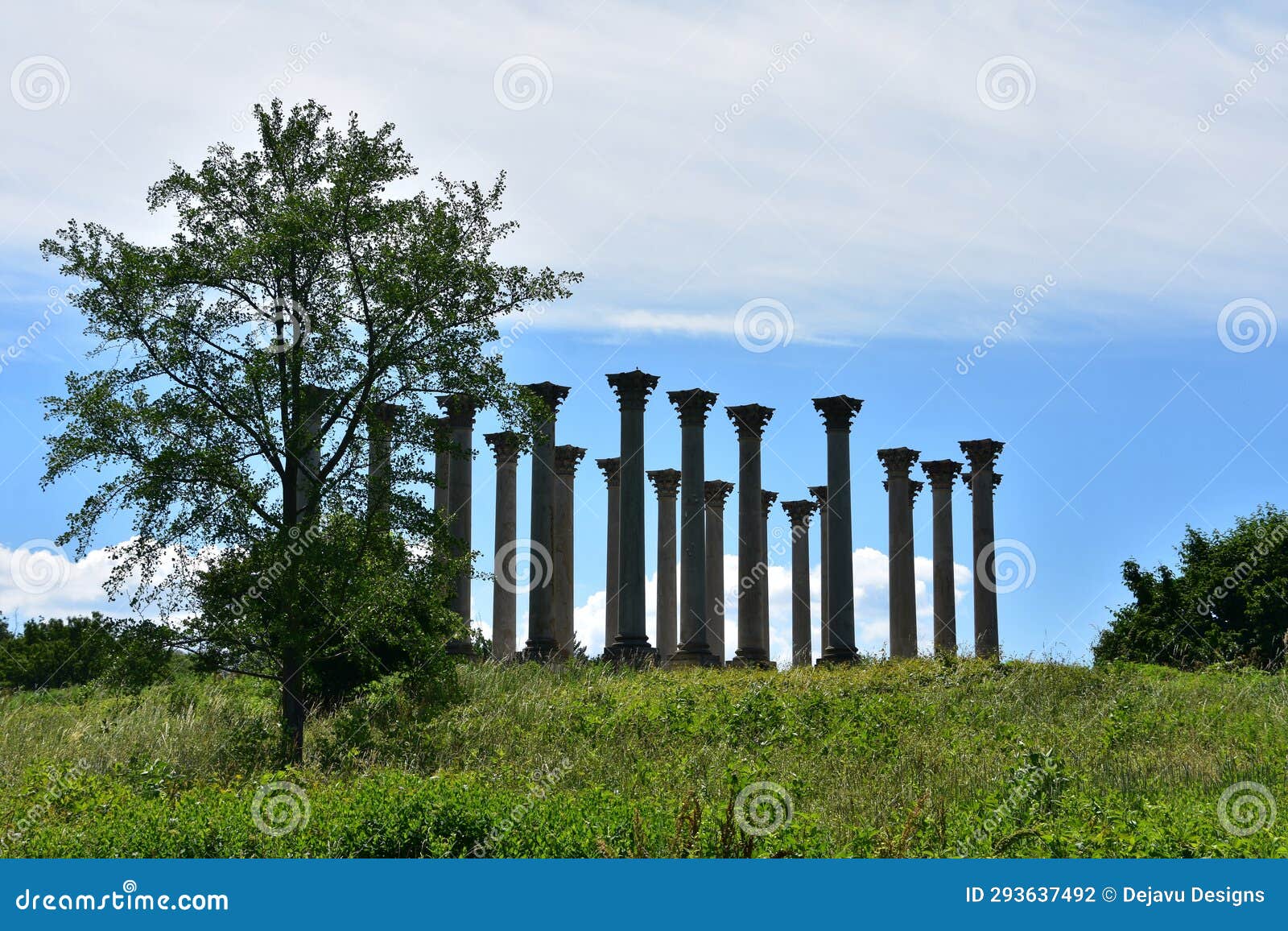 View of Historic Stone Pillars from the Old Capitol Editorial ...