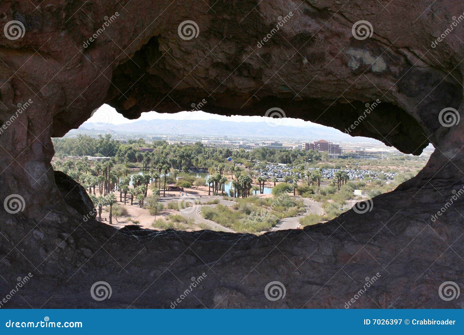 View through Hole stock image. Image of buildings, papago - 7026397