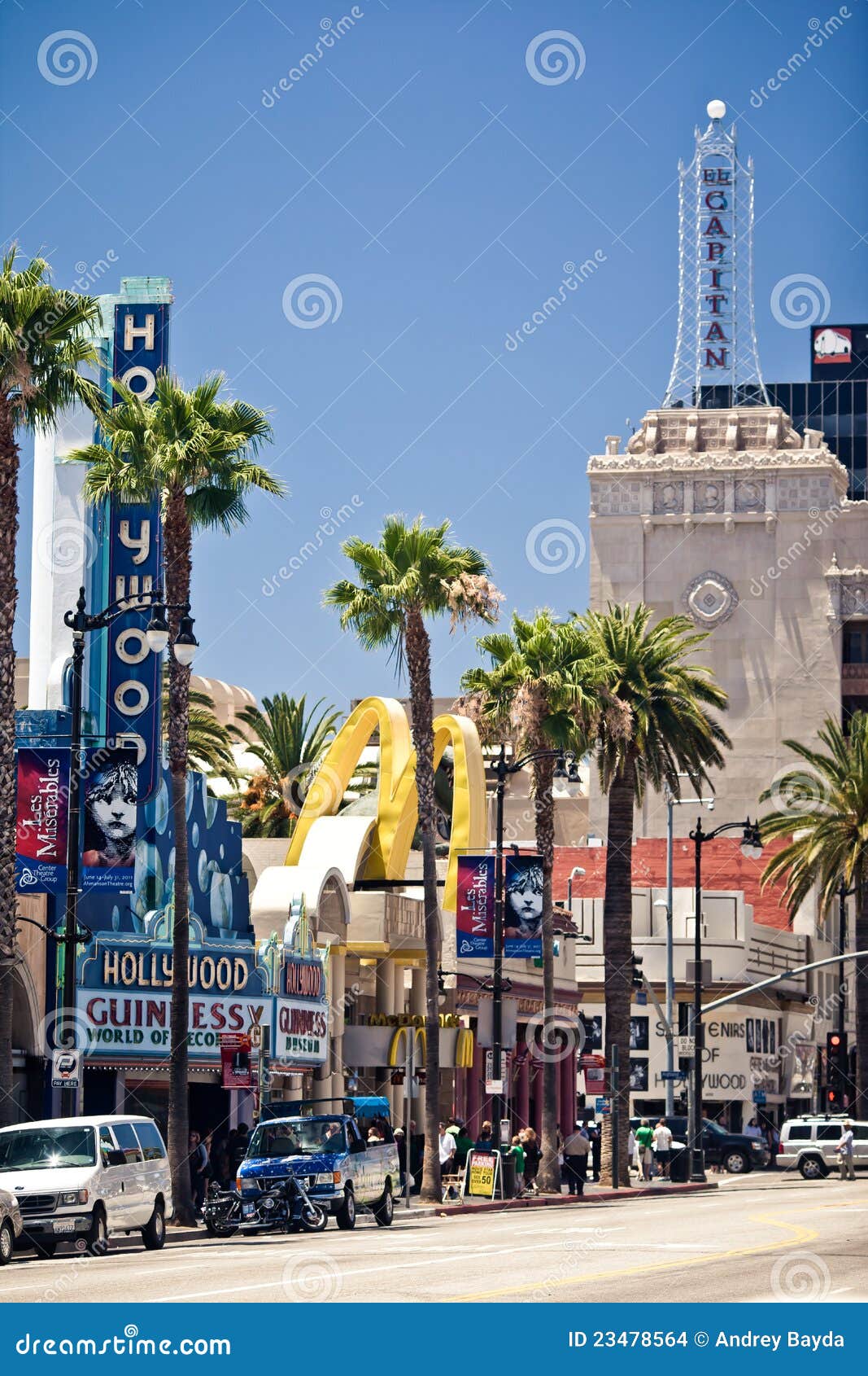 View of Hollywood Boulevard in Los Angeles Editorial Stock Image ...