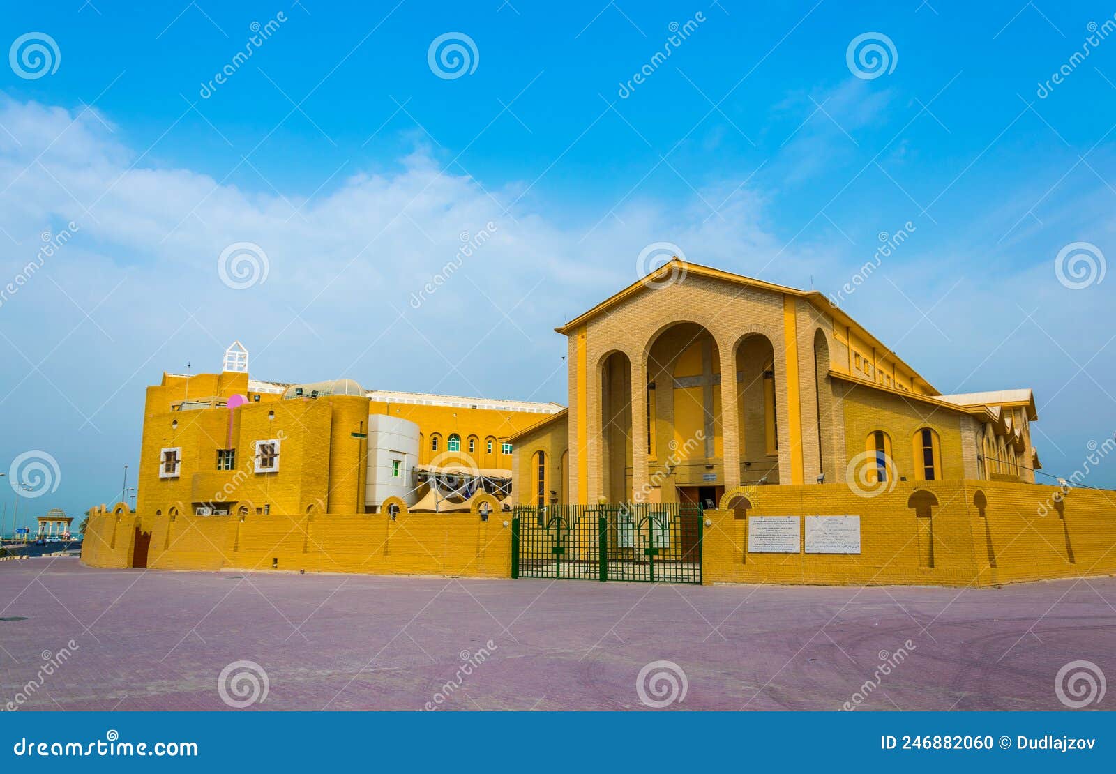 View of the Holy Family Cathedral Parish in Kuwait....IMAGE Stock Photo ...