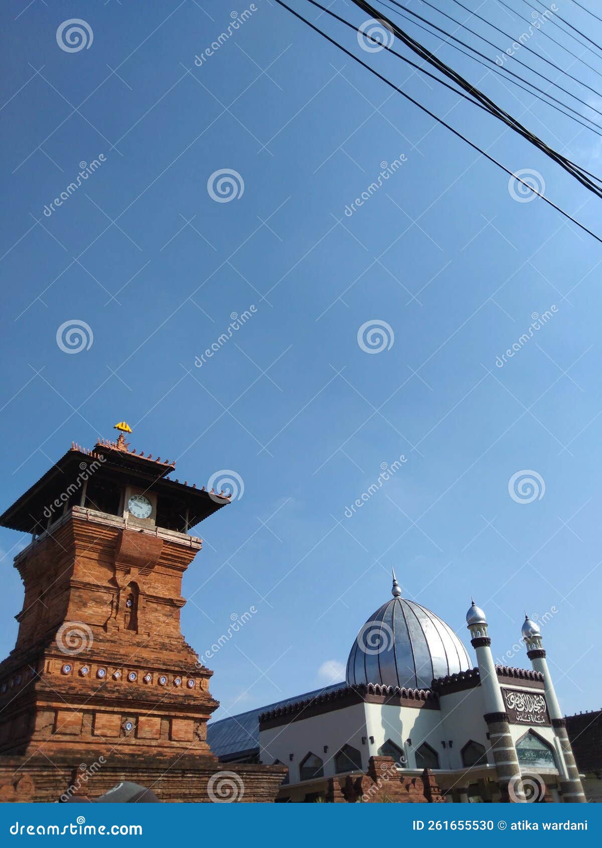 View of the Holy Tower in Central Java, Indonesia and the Beautiful ...