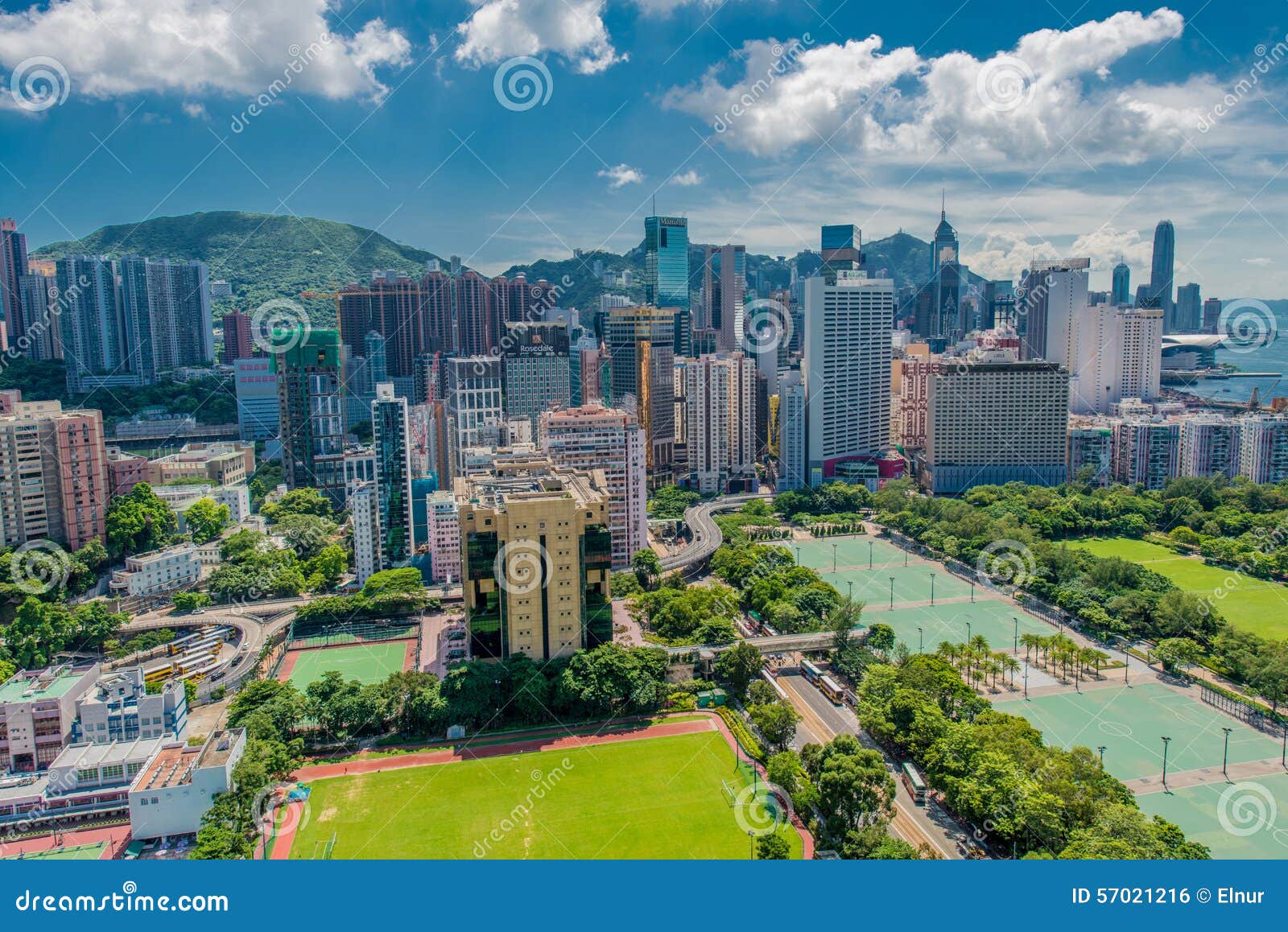 The View of Hong Kong during Sunny Day Editorial Photo - Image of ...