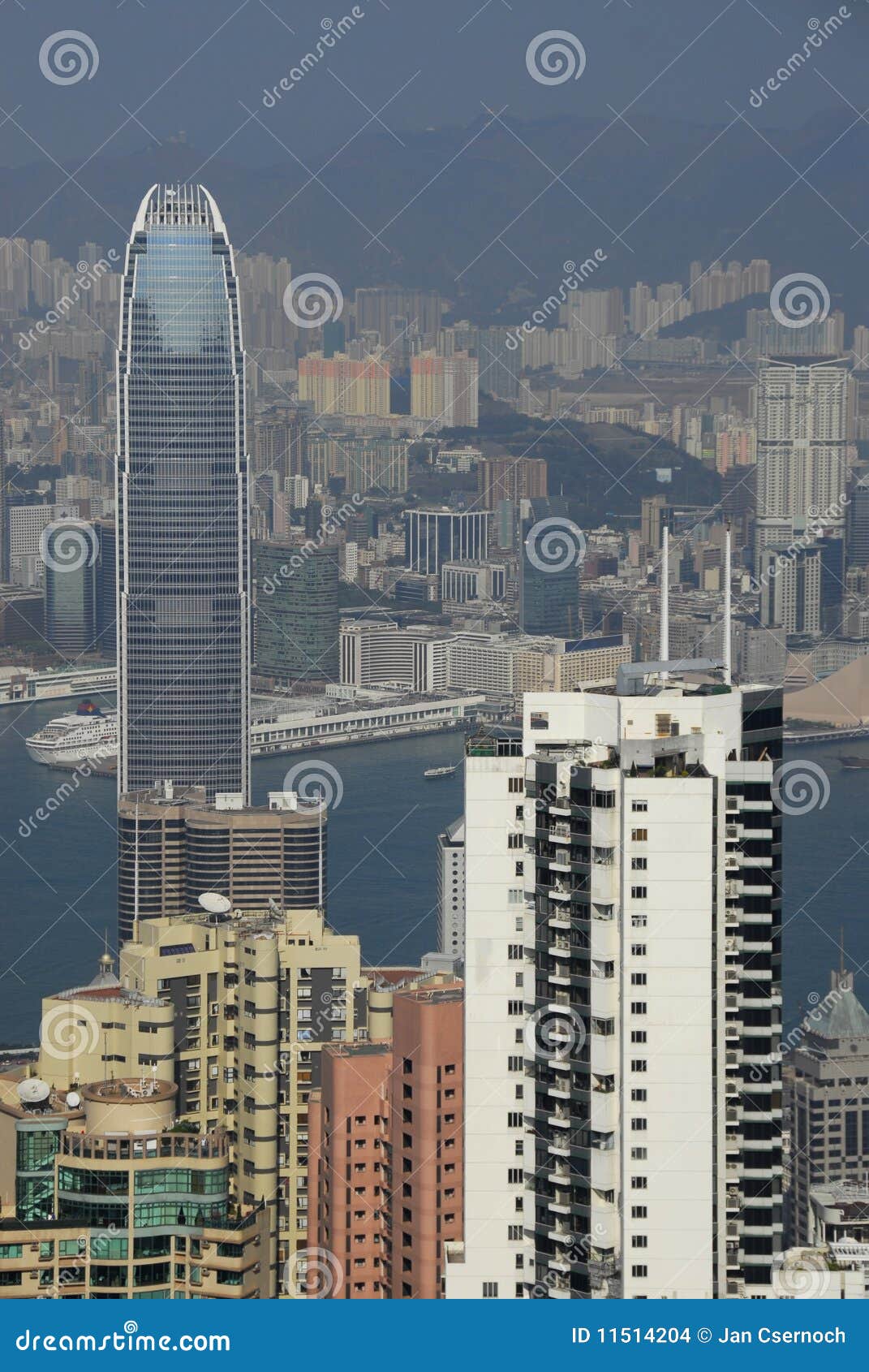 View of Hong Kong from Victoria Peak Stock Photo - Image of peak ...