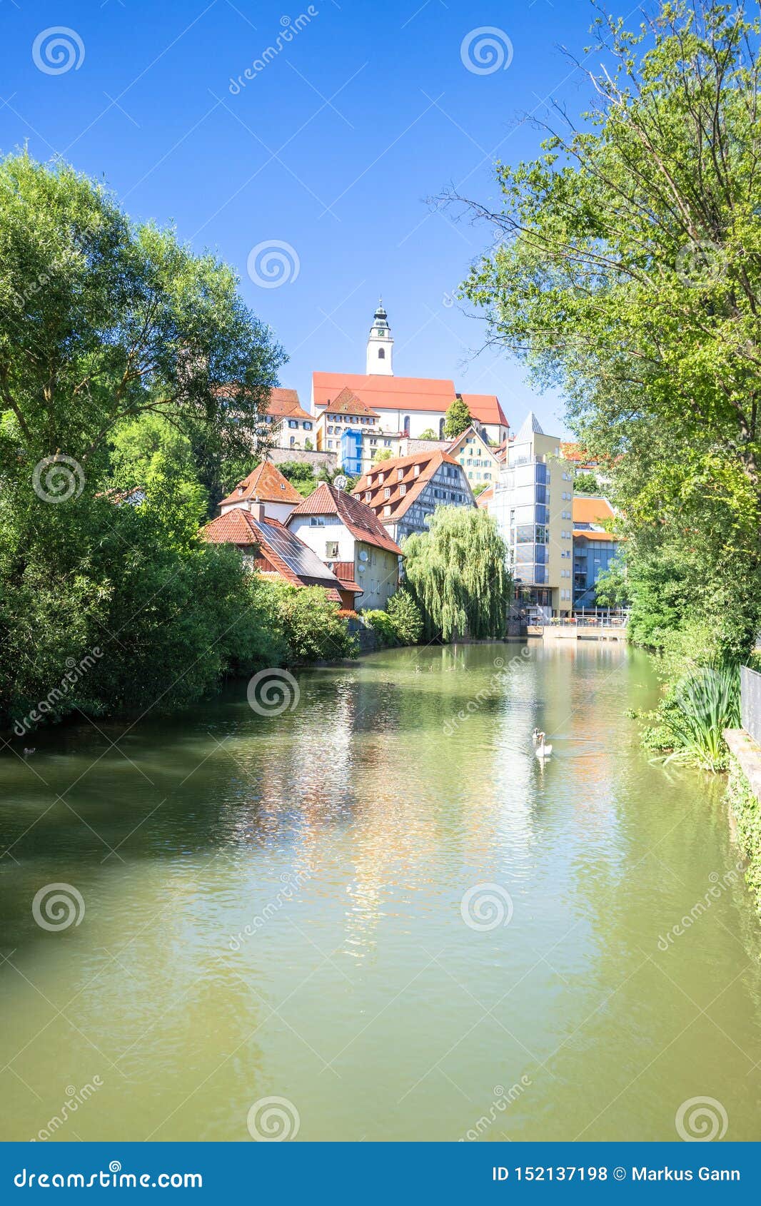 View at Horb south Germany stock photo. Image of high - 152137198