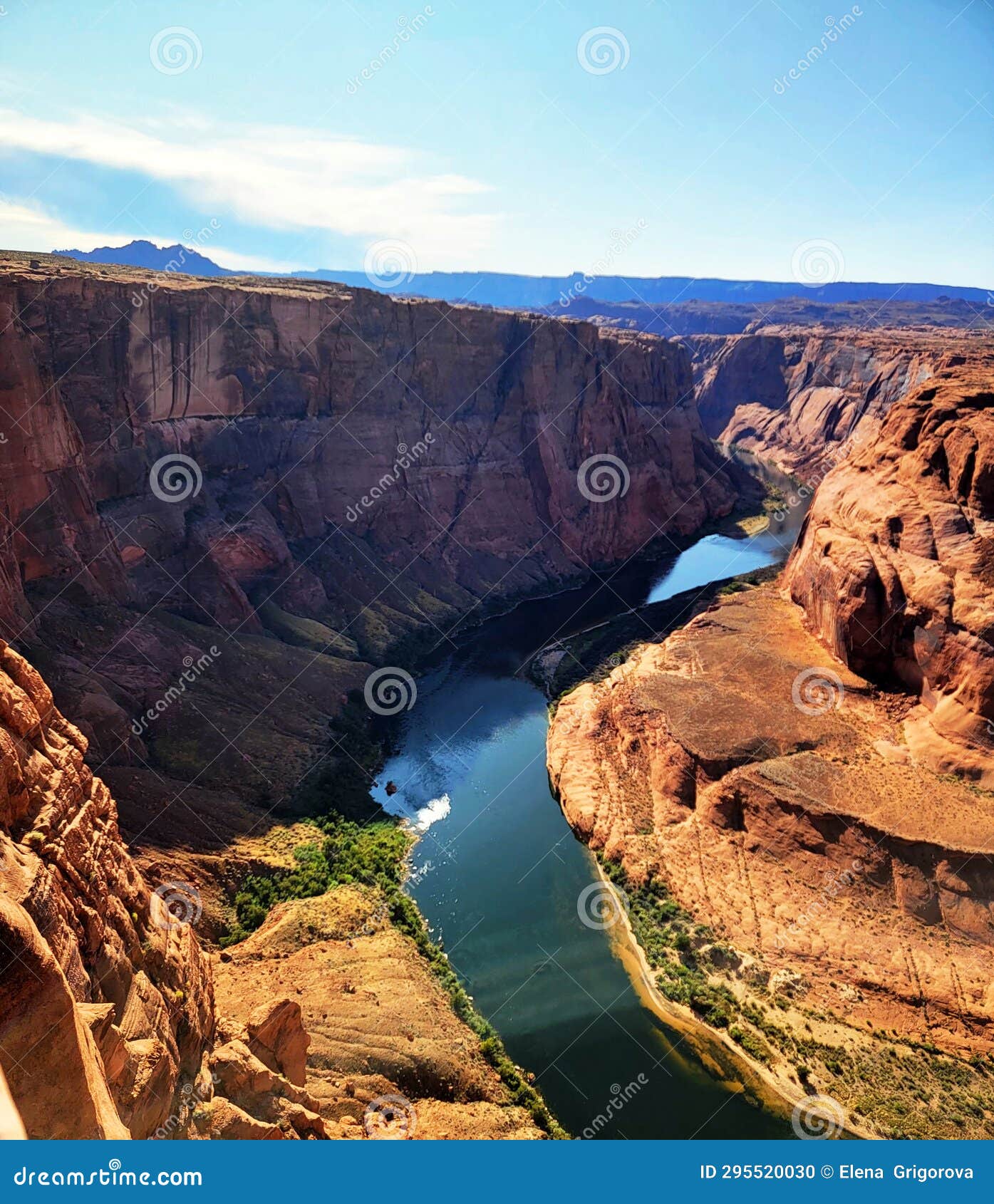 View of Horseshoe Canyon on the Colorado River Stock Photo - Image of ...