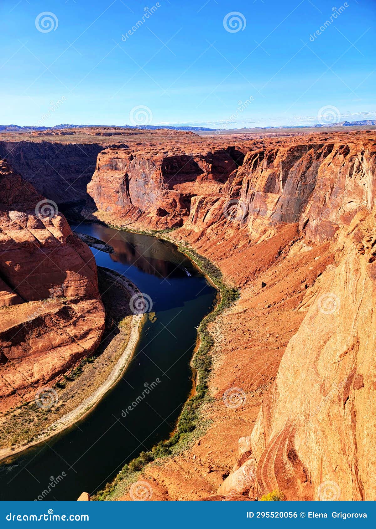 View of Horseshoe Canyon on the Colorado River Stock Photo - Image of ...