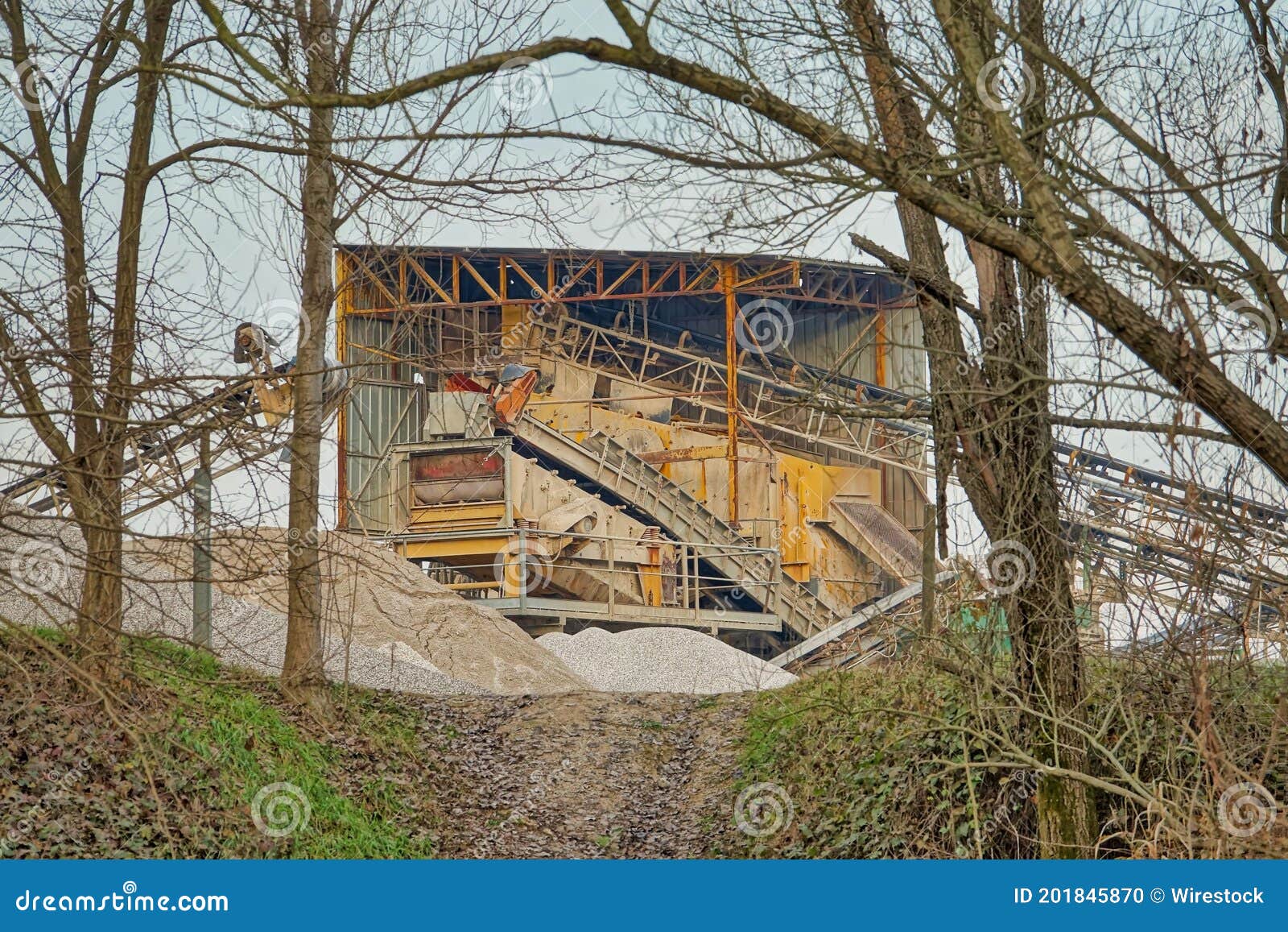 View of House Construction in the Forest Stock Photo - Image of home ...