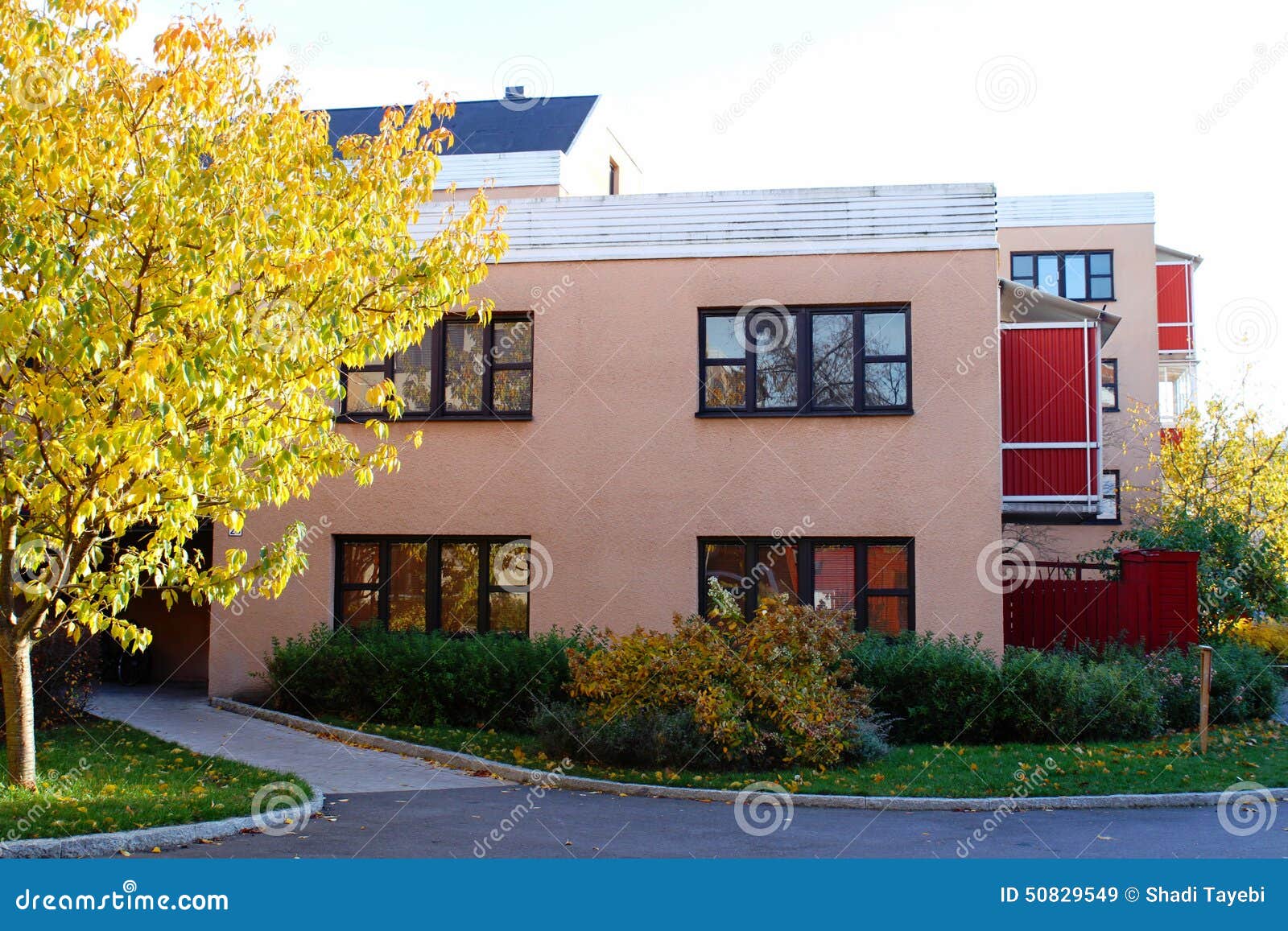 View of a House from Outside Stock Image - Image of house, residence ...