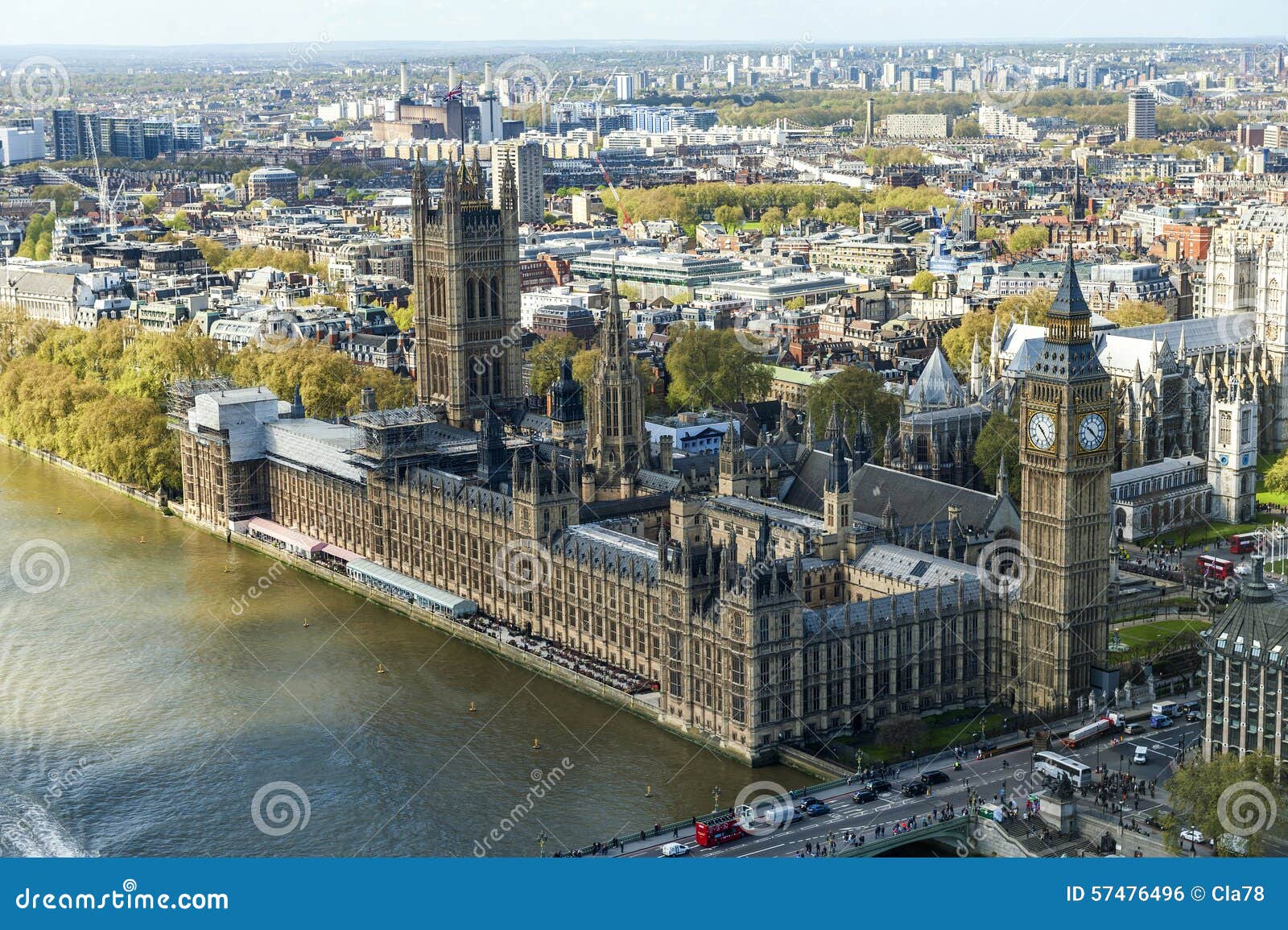View of House of Parliament in London Stock Photo - Image of building ...