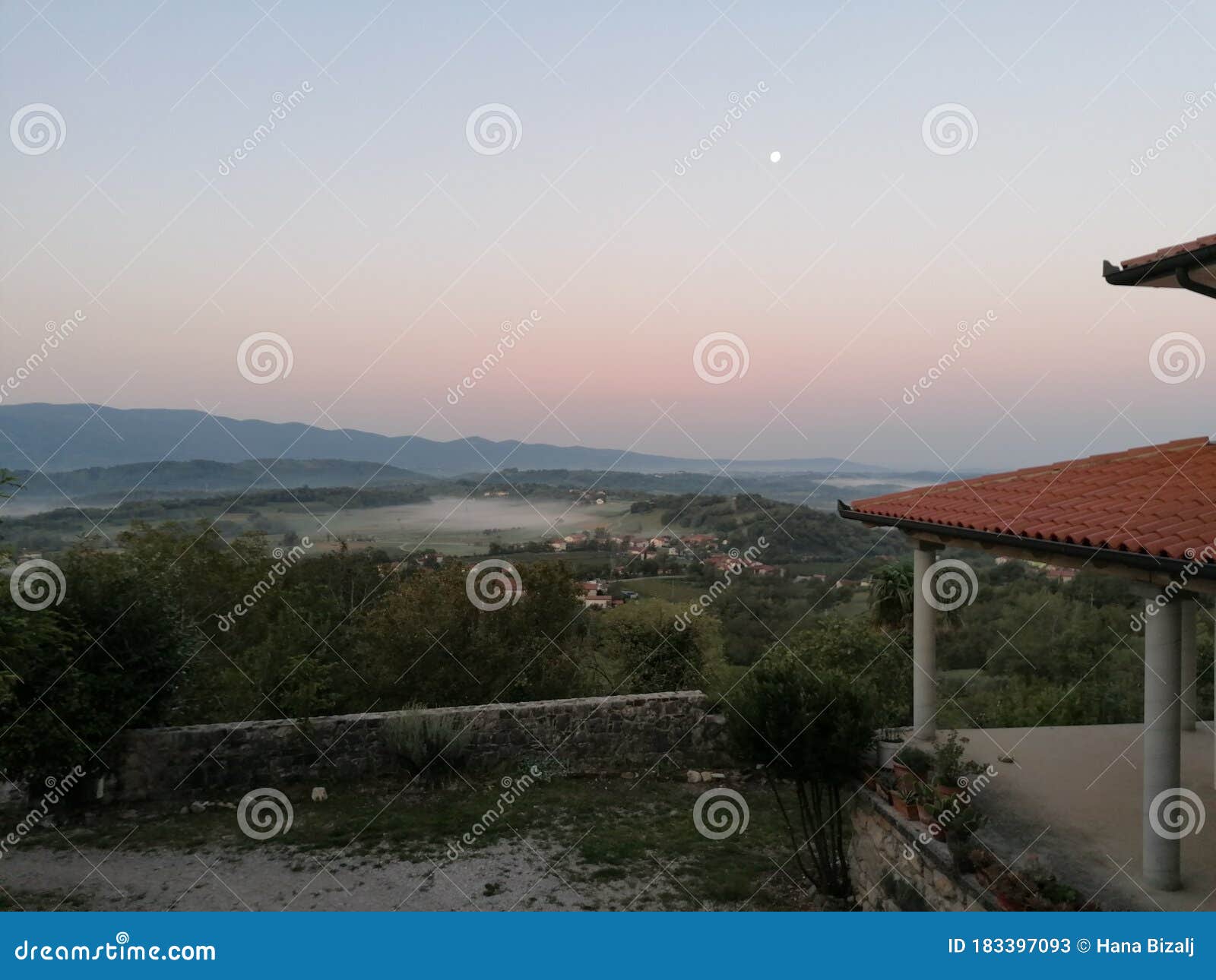 View from house stock image. Image of houses, hill, nature - 183397093