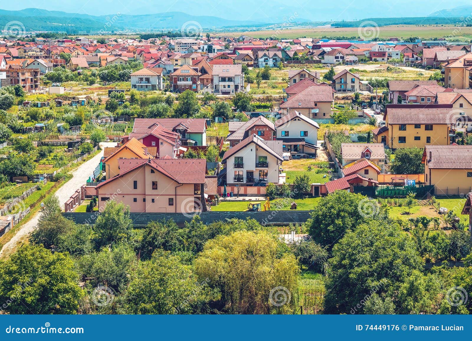 View of Houses in Selimbar Sibiu Editorial Photo - Image of green ...