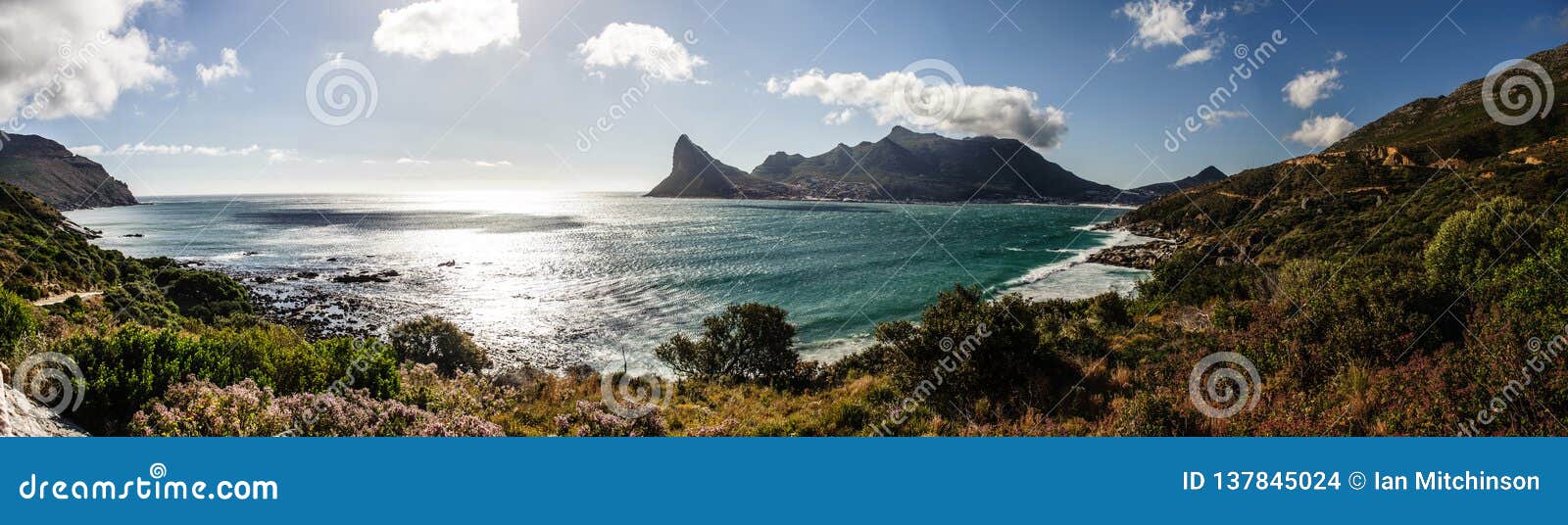 The View of Hout Bay from Chapmans Peak Stock Photo - Image of ...