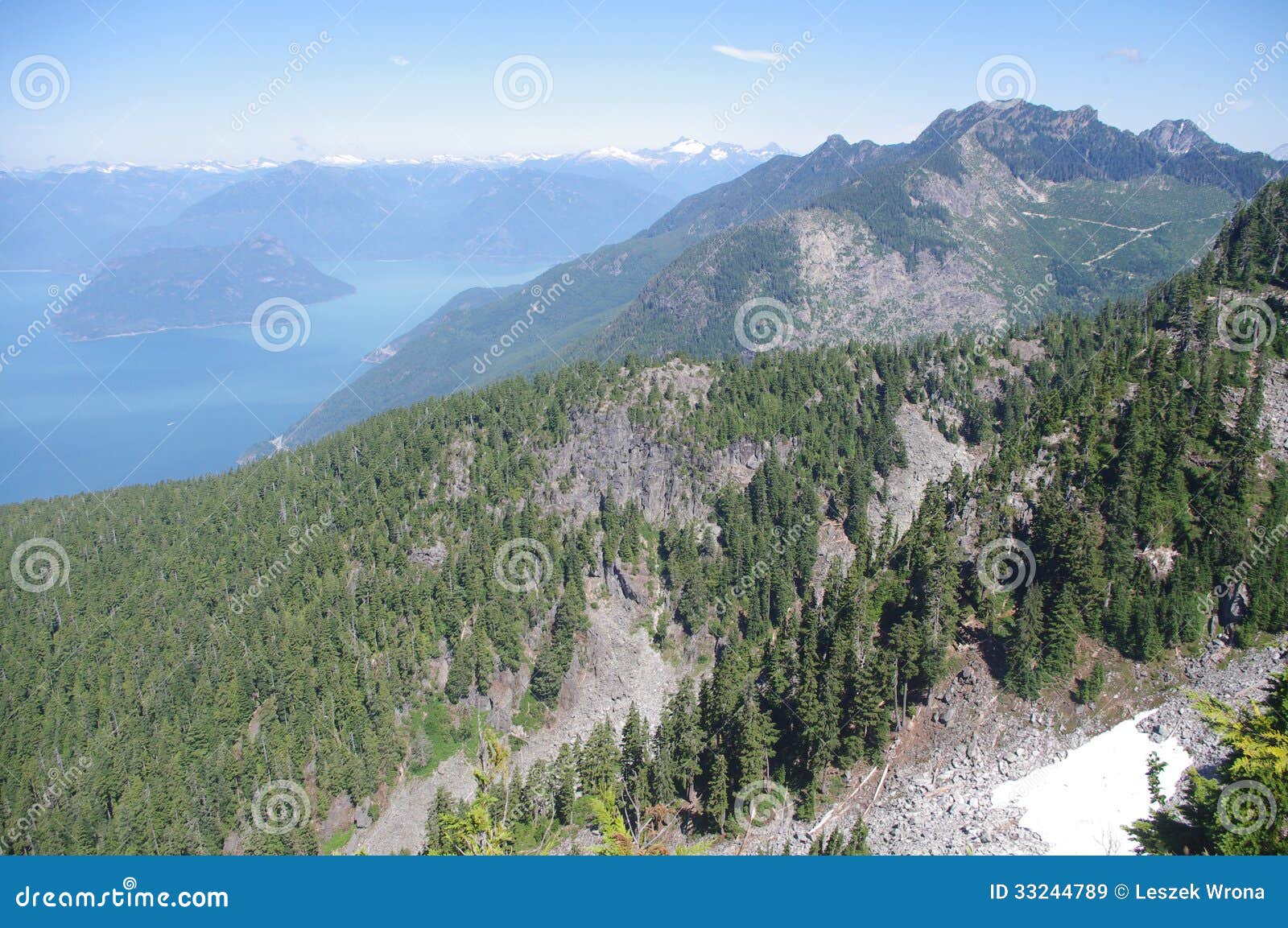 View of Howe Sound stock image. Image of forest, nature - 33244789