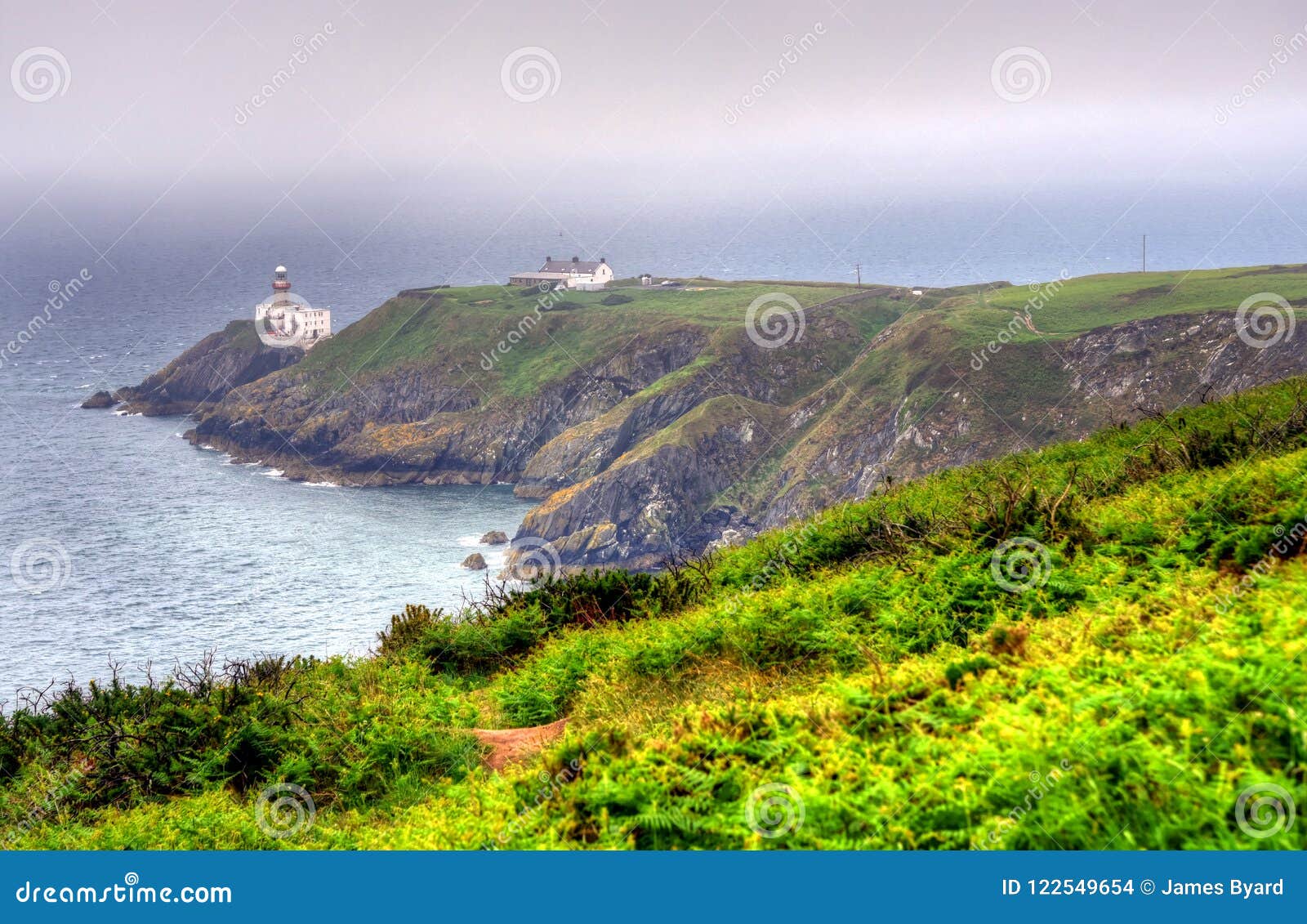 Howth Cliff Walk Outside of Dublin, Ireland Stock Photo - Image of ...