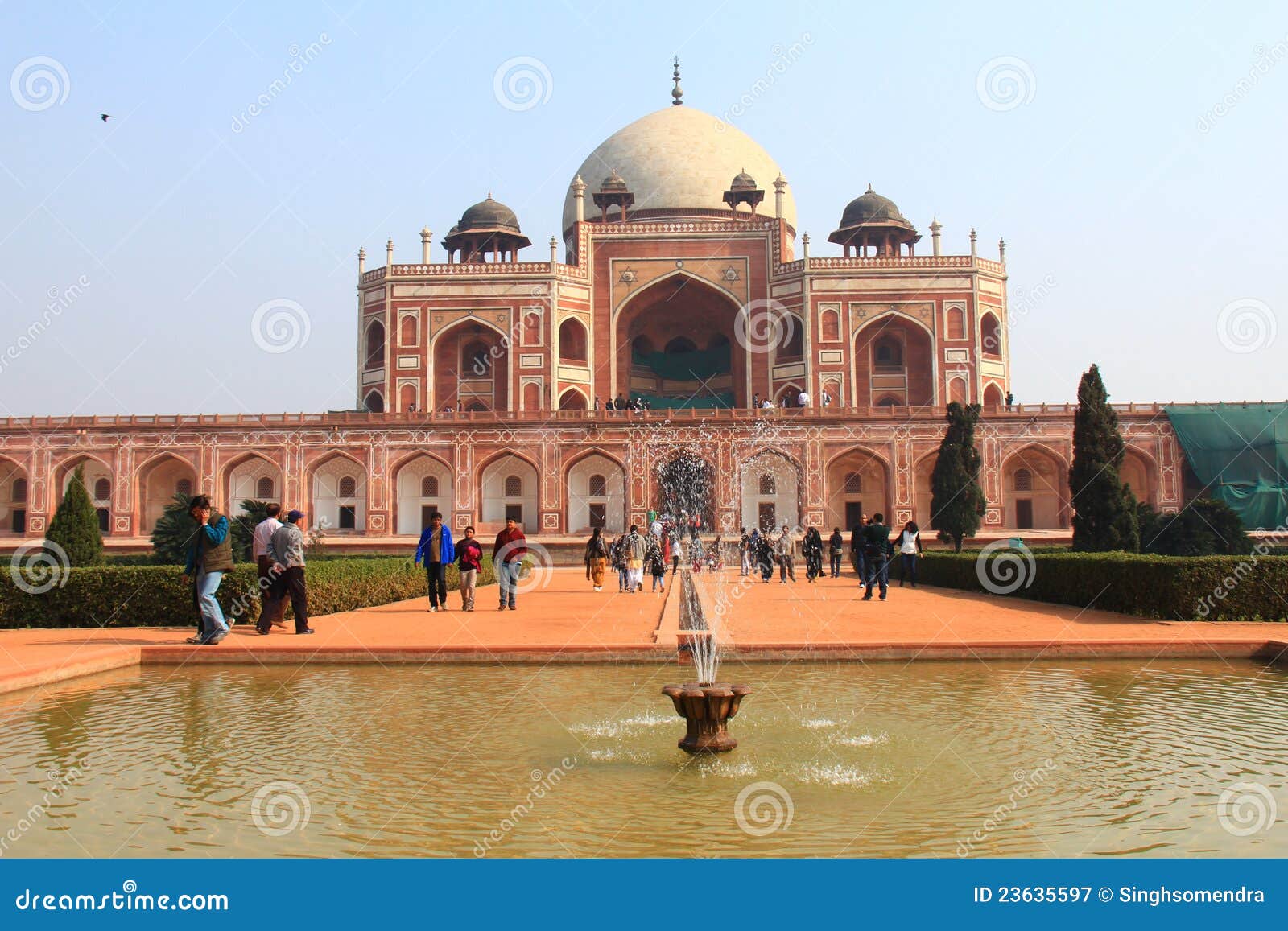 A view of Humayun Tomb editorial photography. Image of marble - 23635597