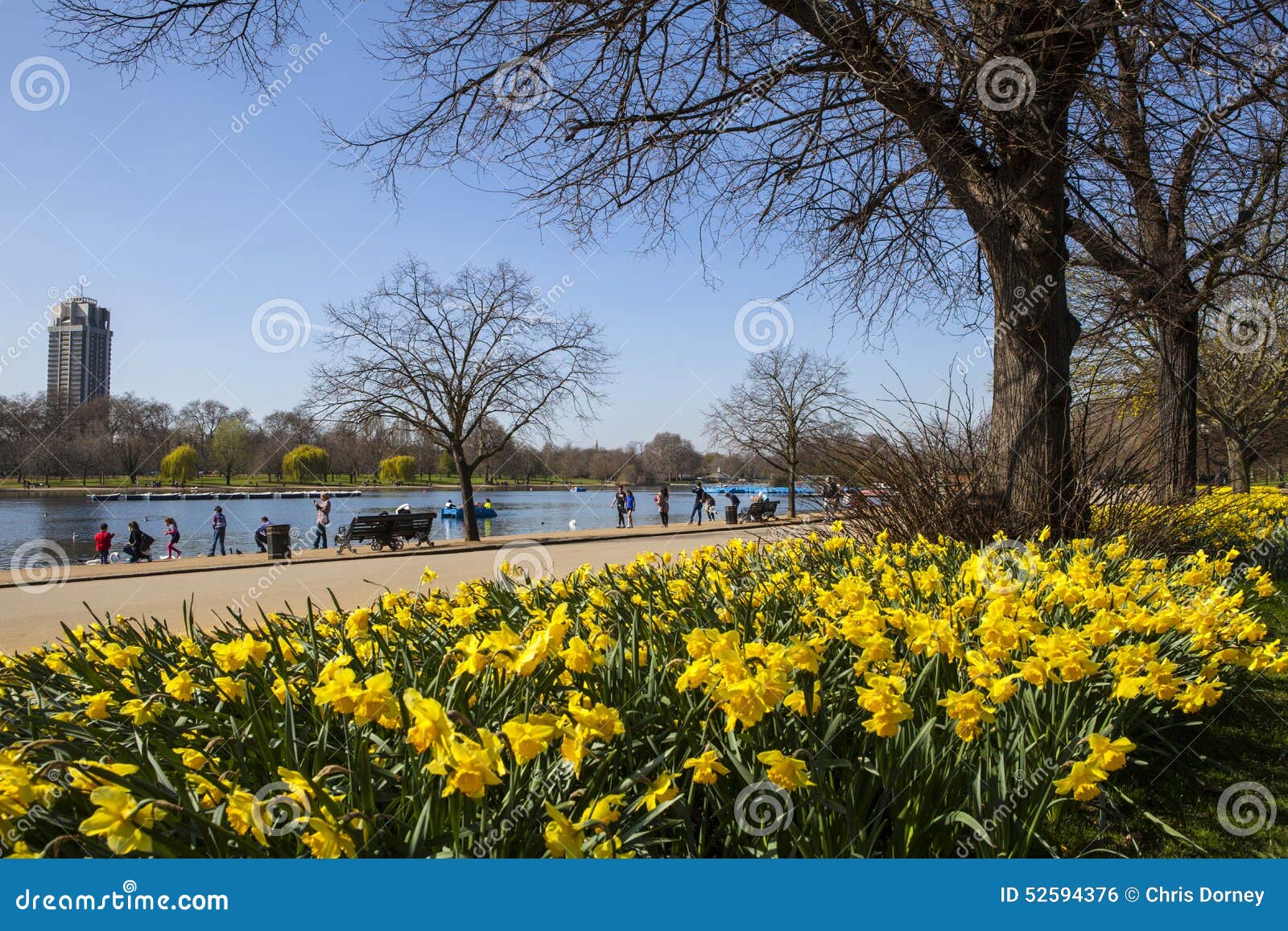 View of Hyde Park at Spring Editorial Photo - Image of great ...