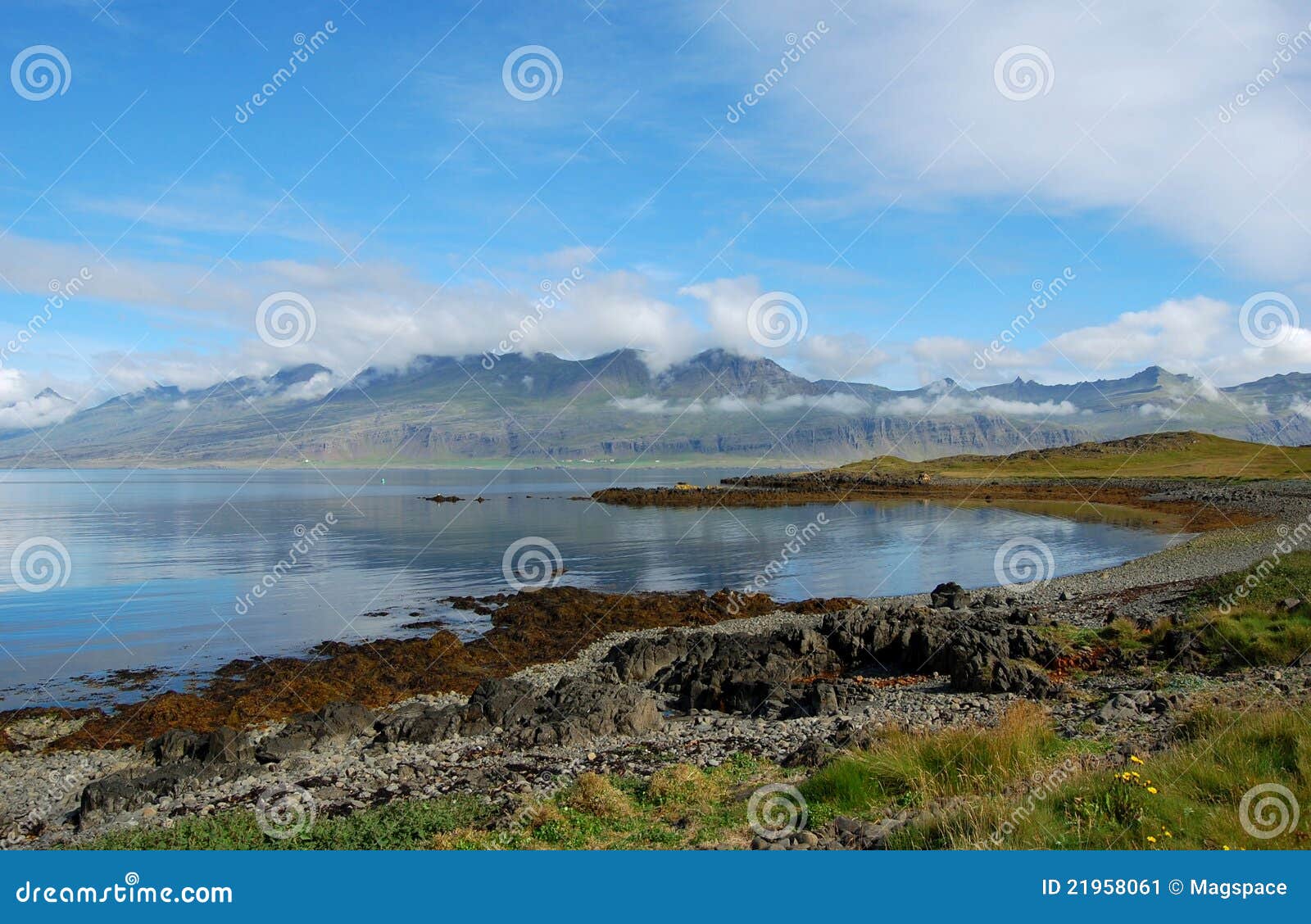 View on the Icelandic bay stock image. Image of iceland - 21958061
