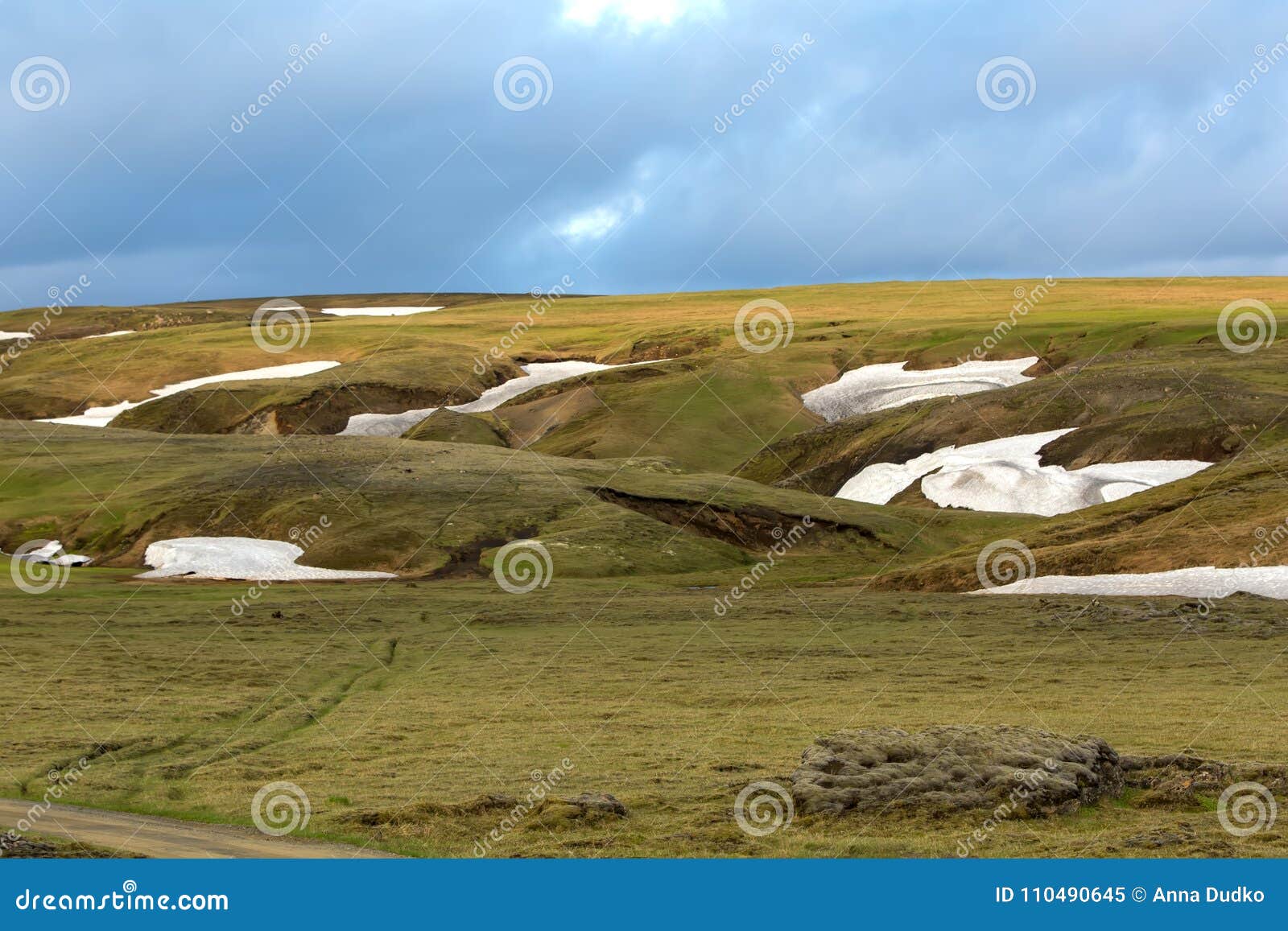 View at Icelandic Plains during Summertime Stock Image - Image of ...