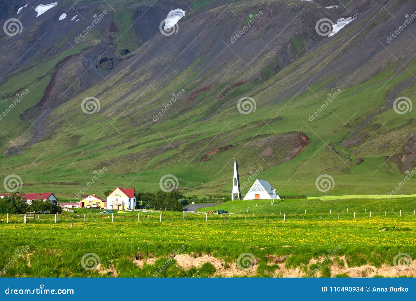 View at Icelandic Plains during Summertime Stock Photo - Image of ...