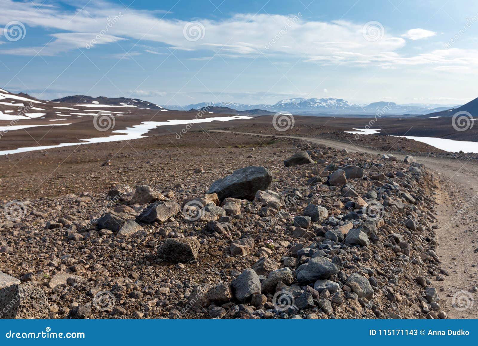 View at Icelandic Plains during Summertime Stock Image - Image of ...
