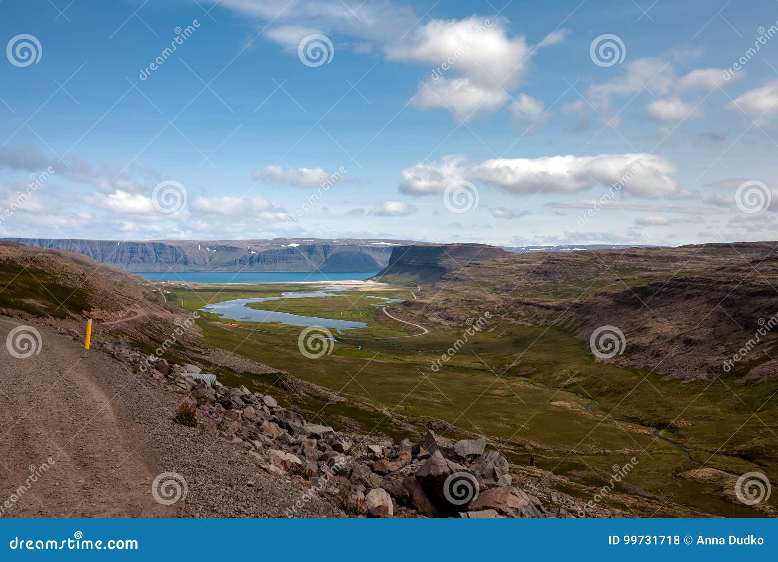 View at Icelandic Plains during Summertime Stock Photo - Image of ...