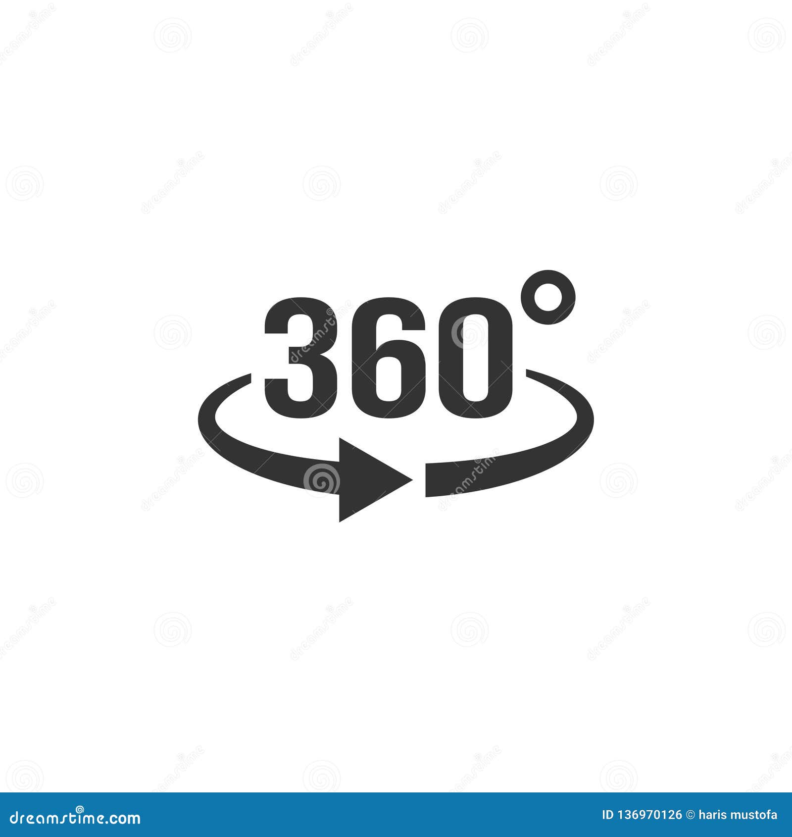 360 View Icon Graphic Design Template Vector Stock Vector ...
