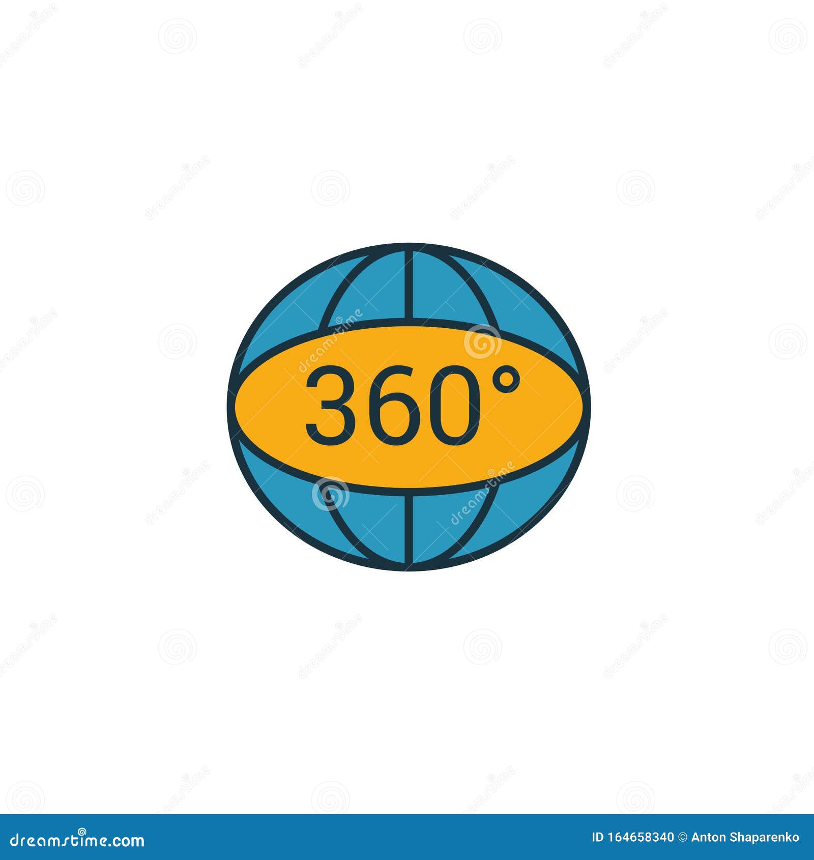 360 View Icon. Outline Filled Creative Elemet from Visual Device Icons ...