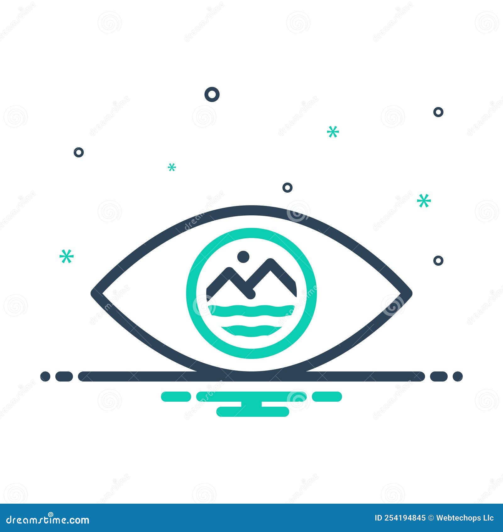 Mix Icon for View, See and Look Stock Vector - Illustration of viewsee ...