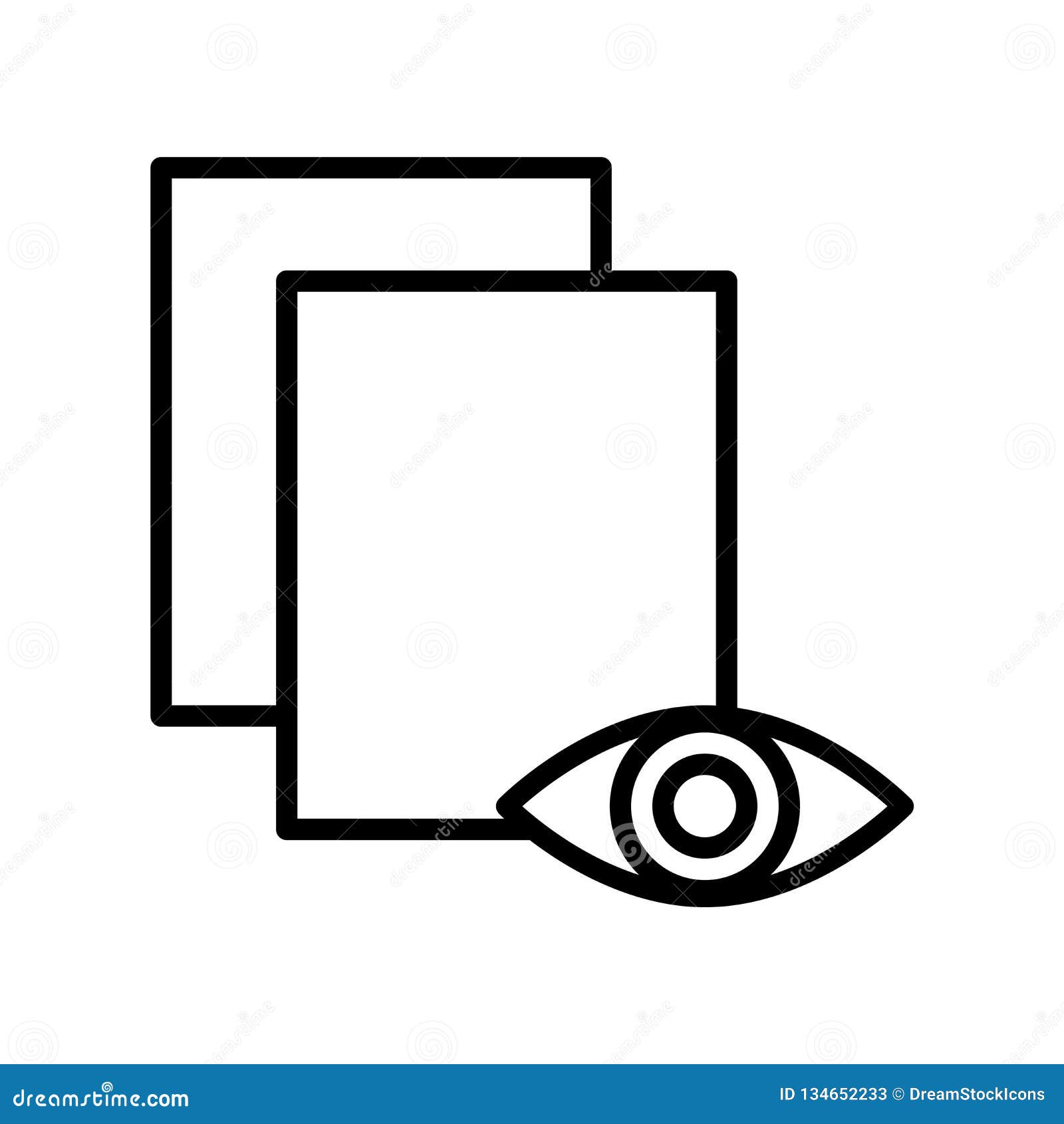 View Icon Vector Isolated on White Background, View Sign , Line or ...