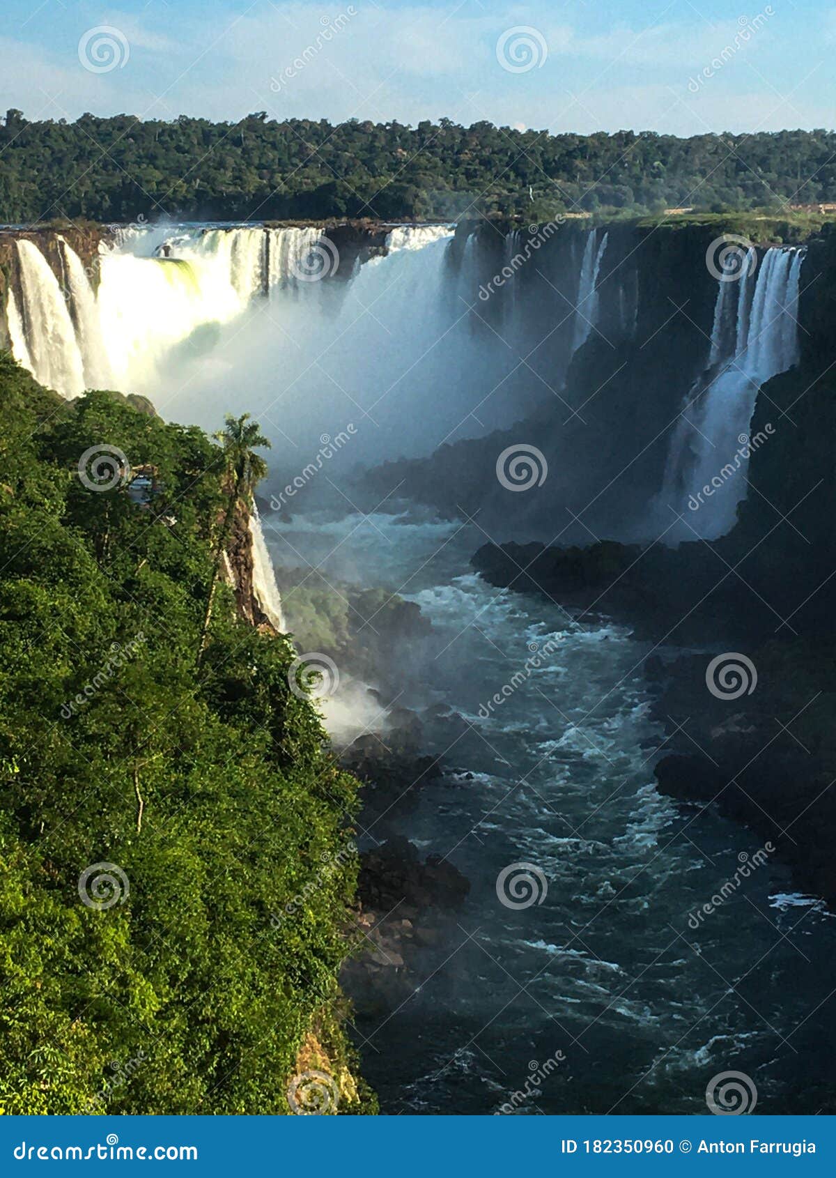 Iguazu Falls From Brazilian Side Stock Photo - Image of fall, curitiba ...