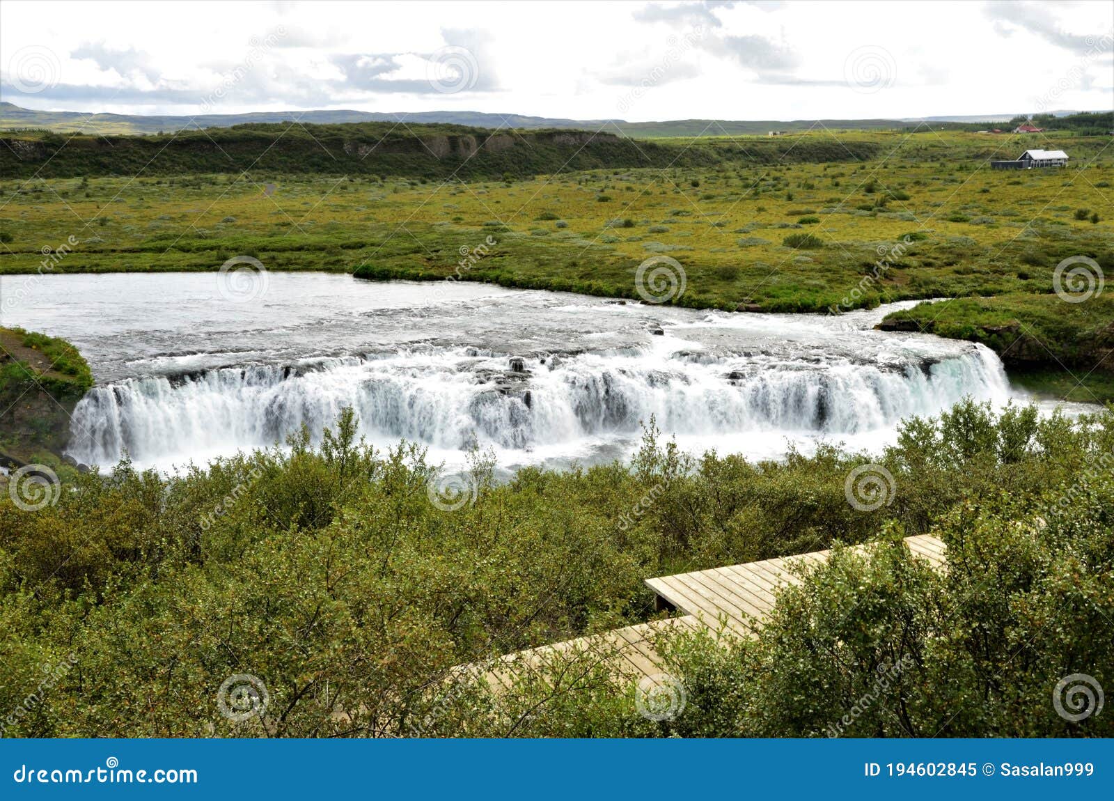 Landscapes of Iceland - Faxi Waterfall Stock Image - Image of cascade ...