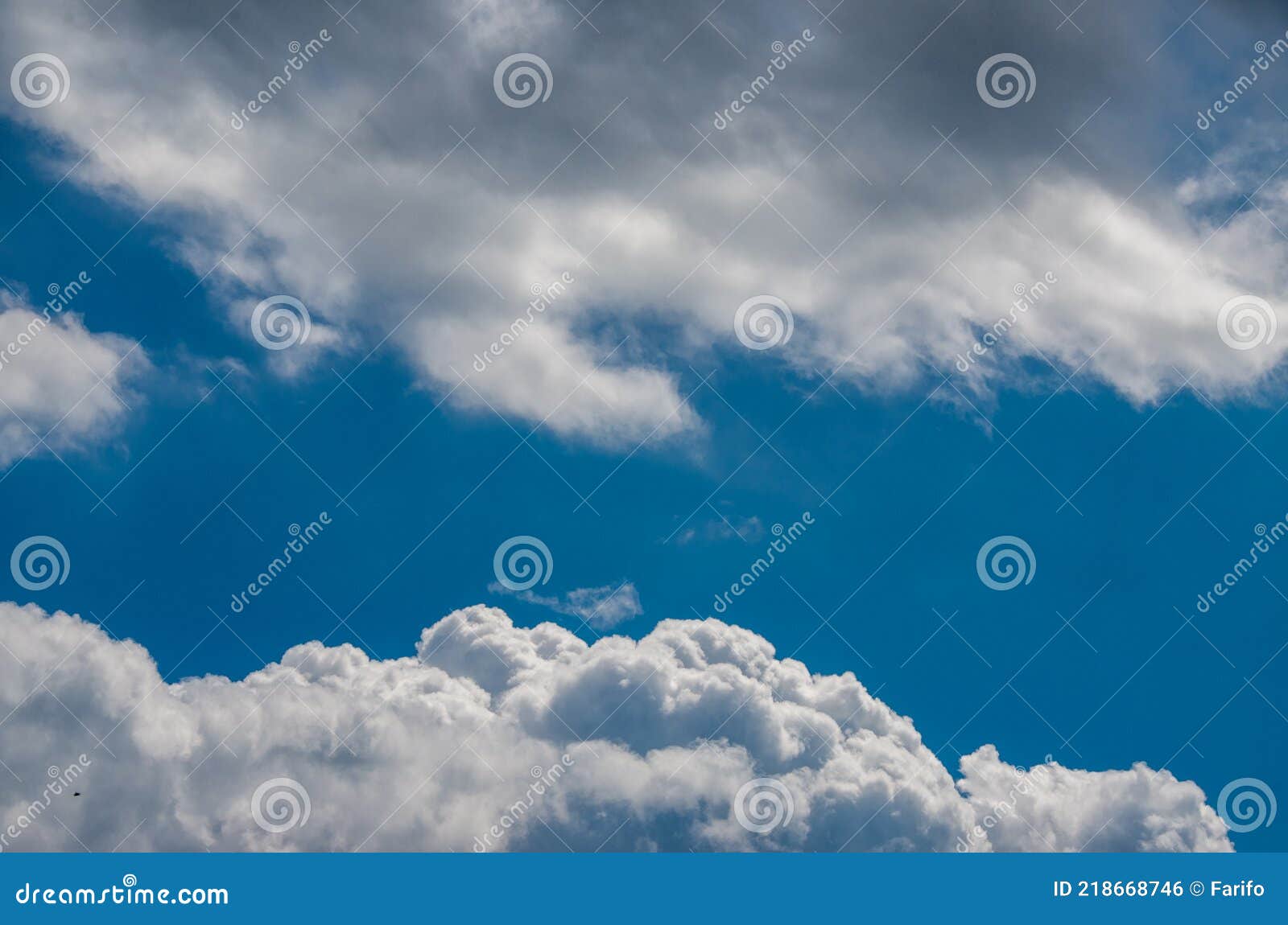 View into Impressive Spring Sky with Thick Clouds As a Texture or ...
