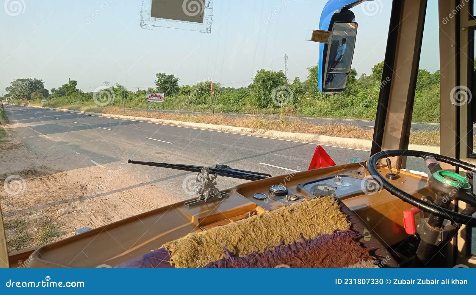 View of Indian Road from Inside of Public Transport Editorial Image ...