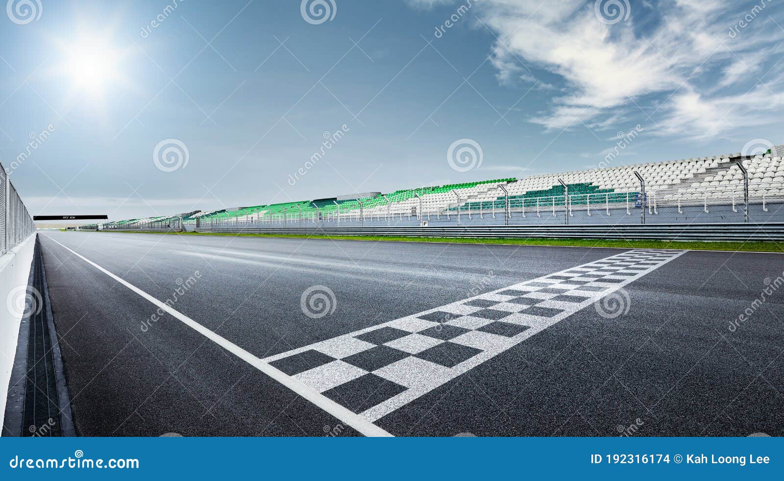 Empty Race Track