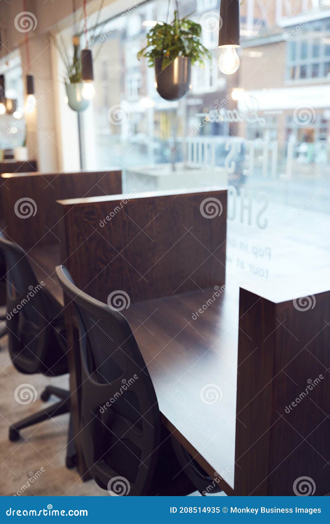 View of Informal Seating Area Inside Modern Office Building Stock Image ...