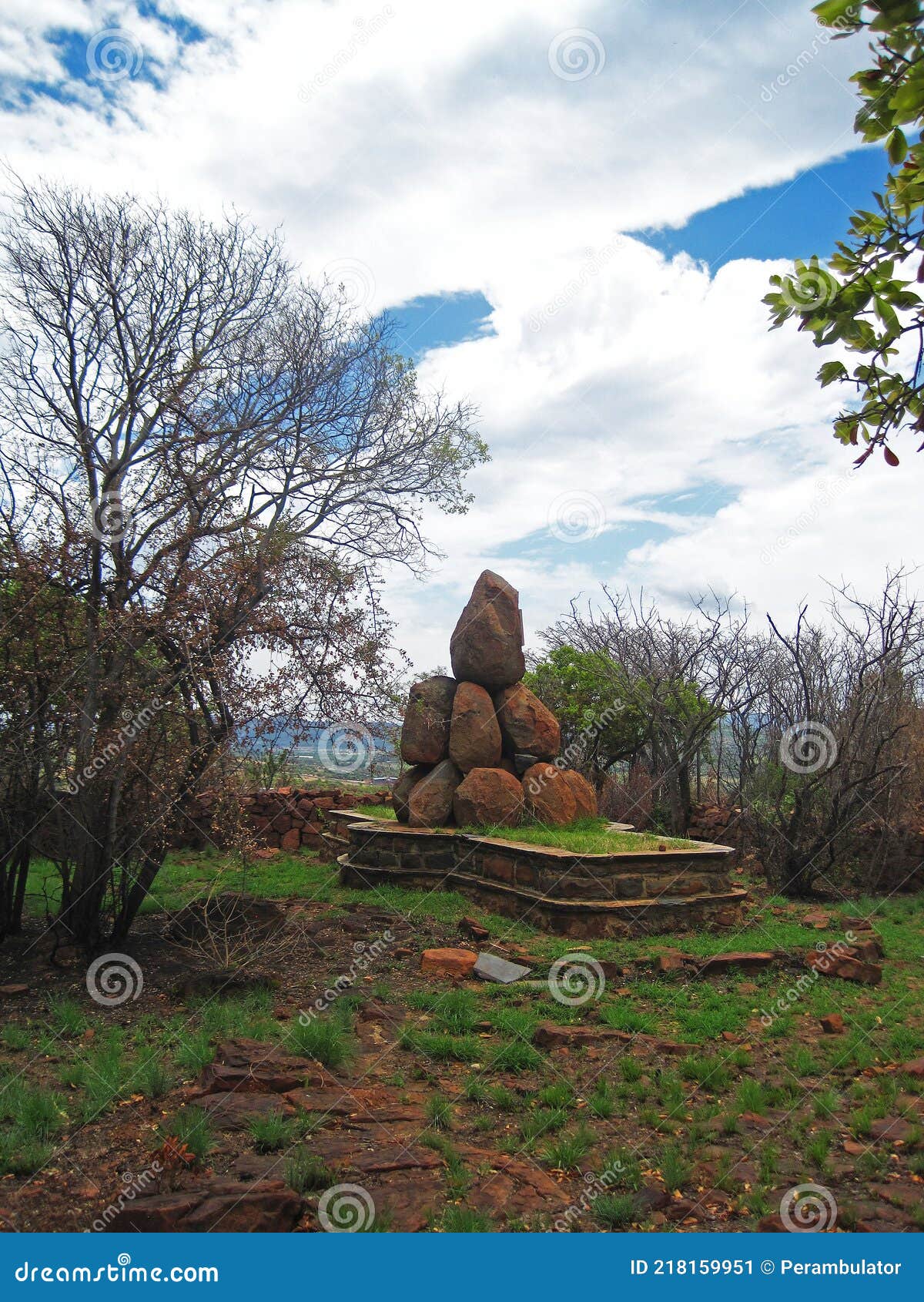 STONE MONUMENT ERRECTED AS MEMORIAL for DEBORA RETIEF and MARTHINUS ...