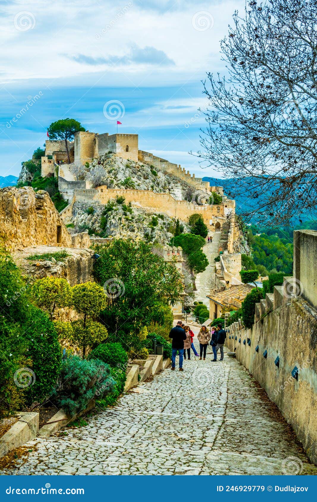 View of Inner Part of the Xativa Castle in Spain...IMAGE Editorial ...