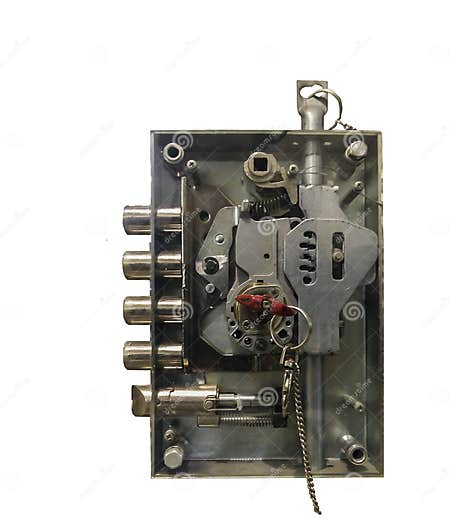 View of the Inner Workings of the Lock of the Front Door of the Stock ...