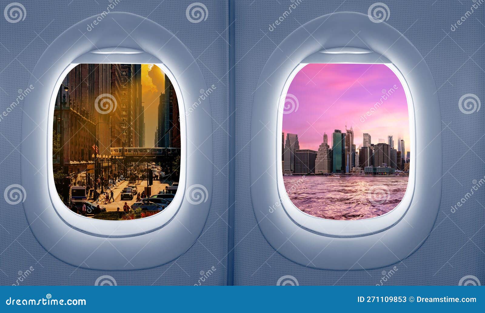 View from Inside an Airplane Windows, Concept Travels and ...