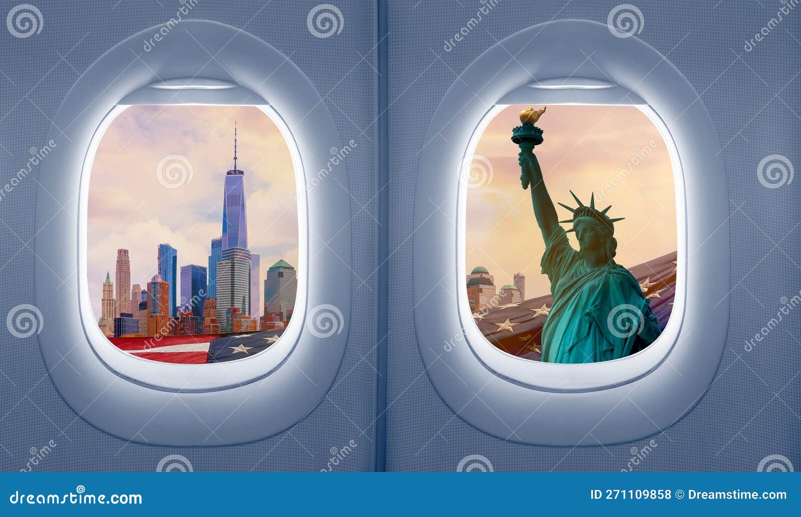 View from Inside an Airplane Windows, Concept Travels and ...