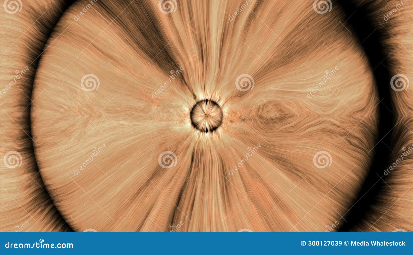 View Inside of a Black Hole in Outer Space with the Distortion of Space ...