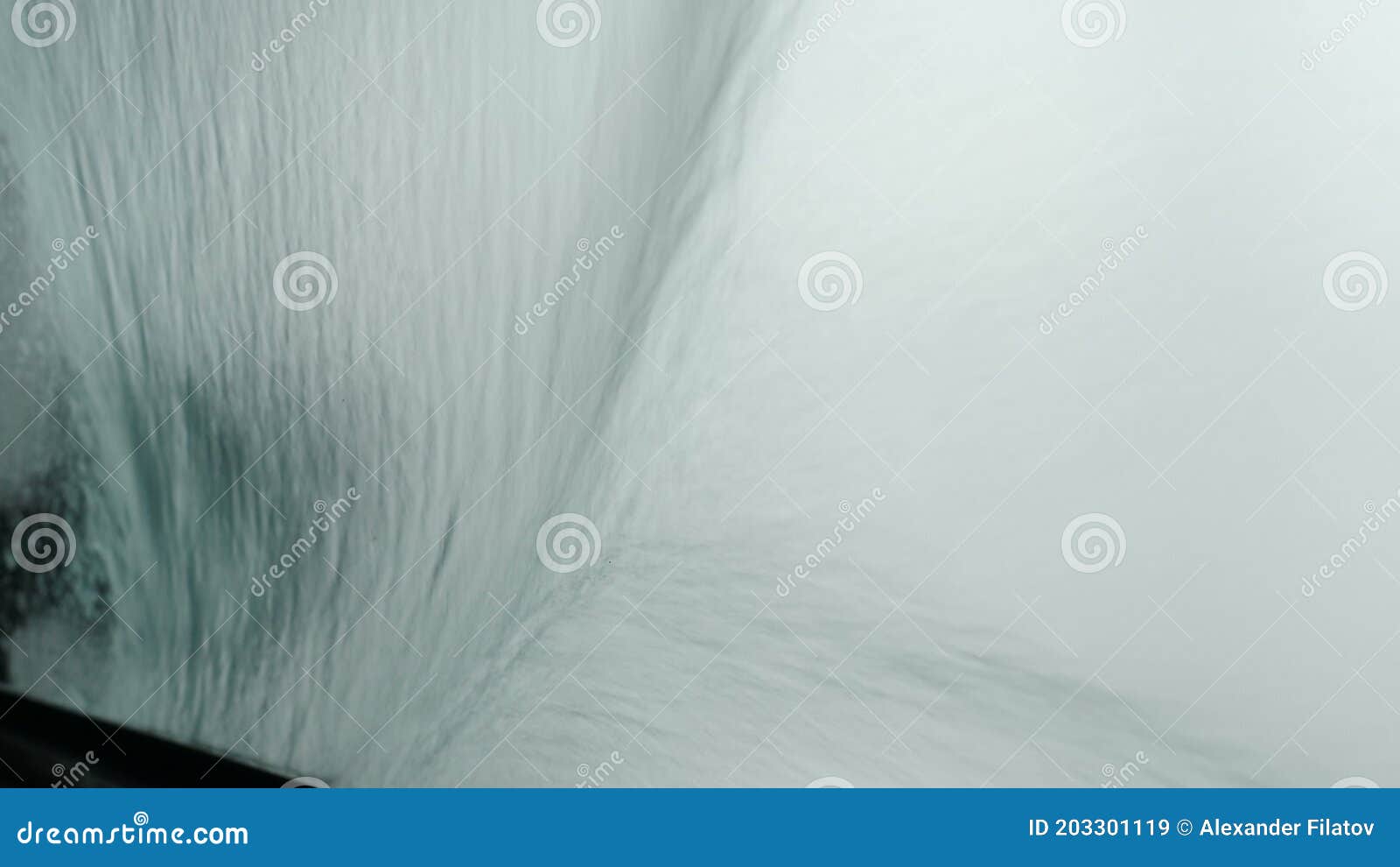 View from Inside Car Being Washed in Automatic Car Wash Machine. Car ...