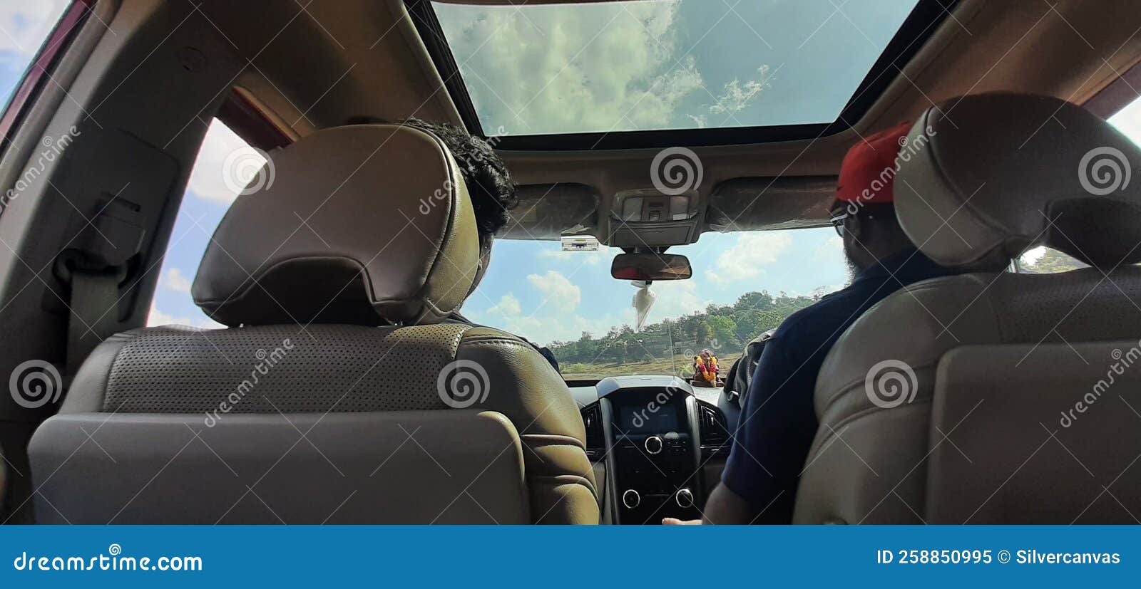 A View from Inside Car. Modern Car Interior. Stock Image - Image of ...