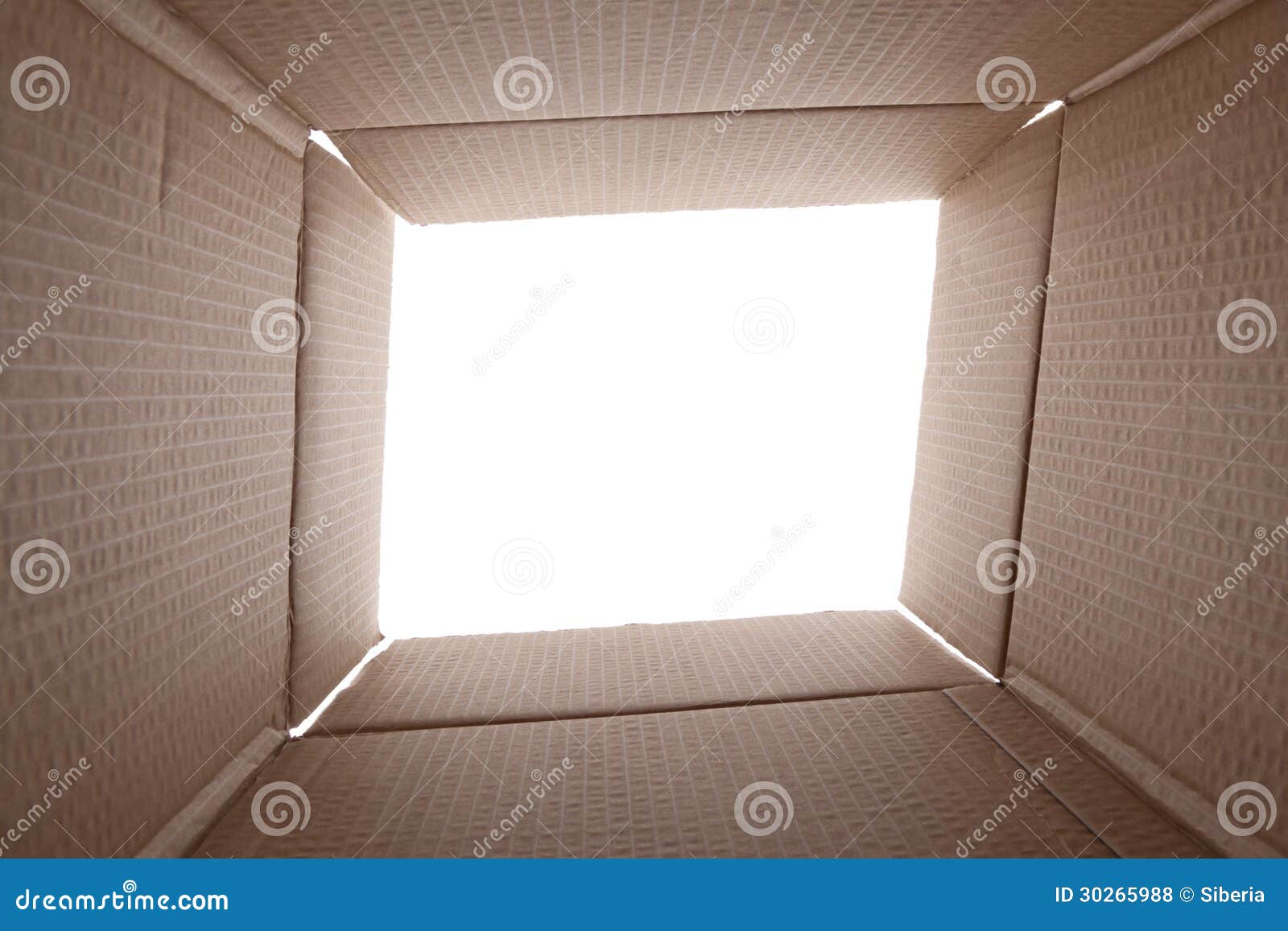 Cardboard Box stock photo. Image of inside, open, studio - 30265988