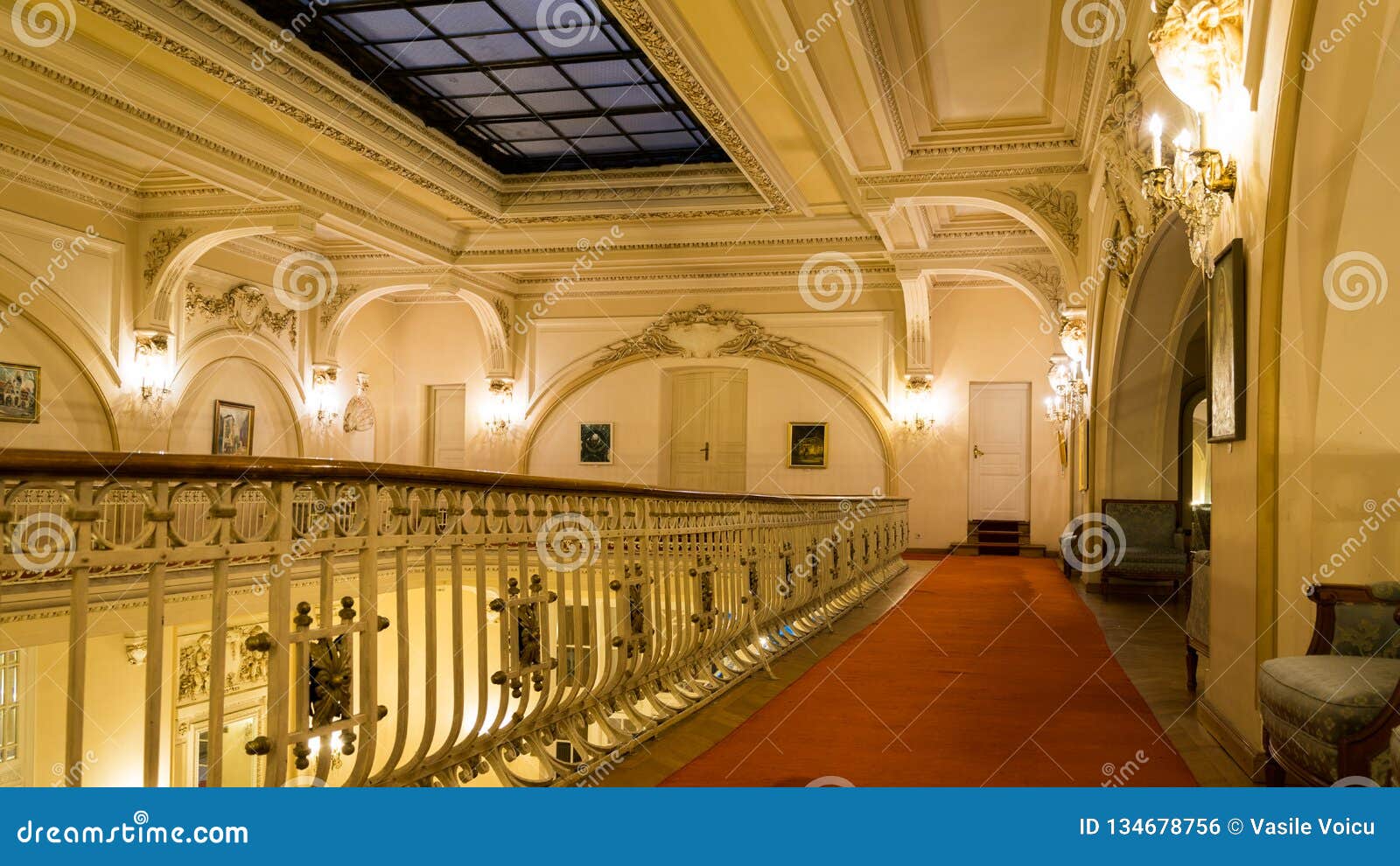 View from Inside a Castle with the Festive Hall Editorial Photo - Image ...