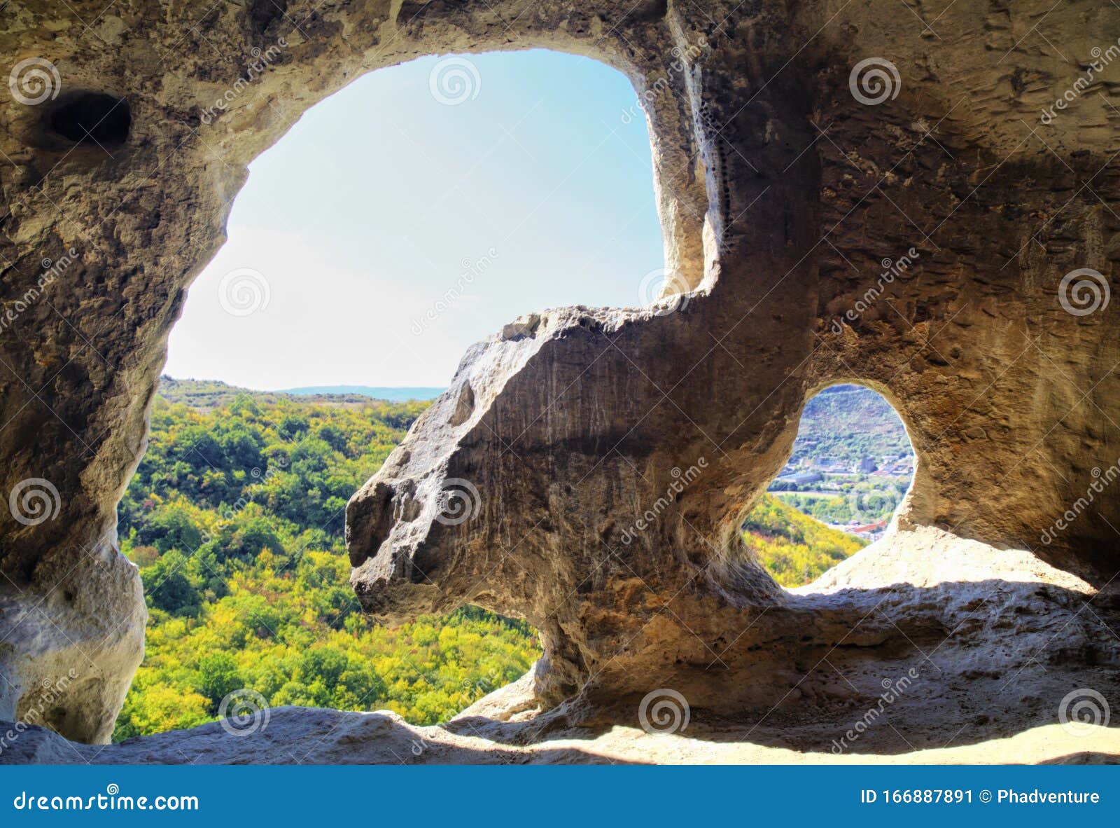 View from Inside of the Cave To the Outside Nature Stock Image - Image ...