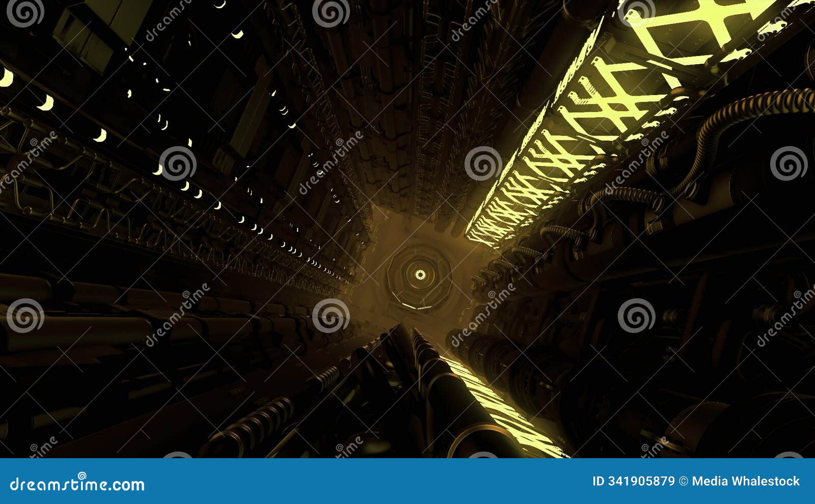 View Inside of Computer Machine. Motion. Abstract Digital Technological ...